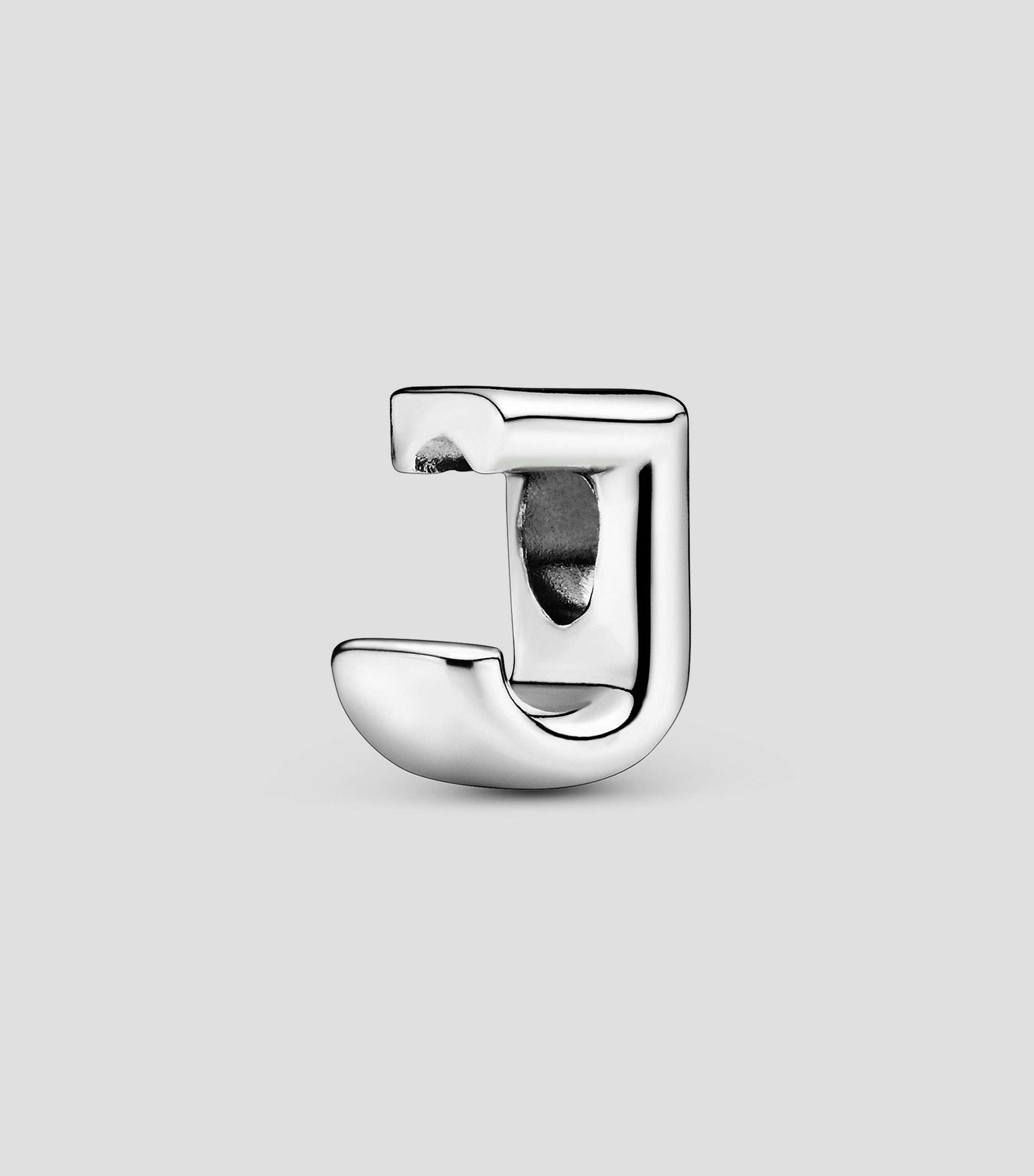 Pandora Charm letra "J" en plata .925 Pandora Moments Mujer - El ...