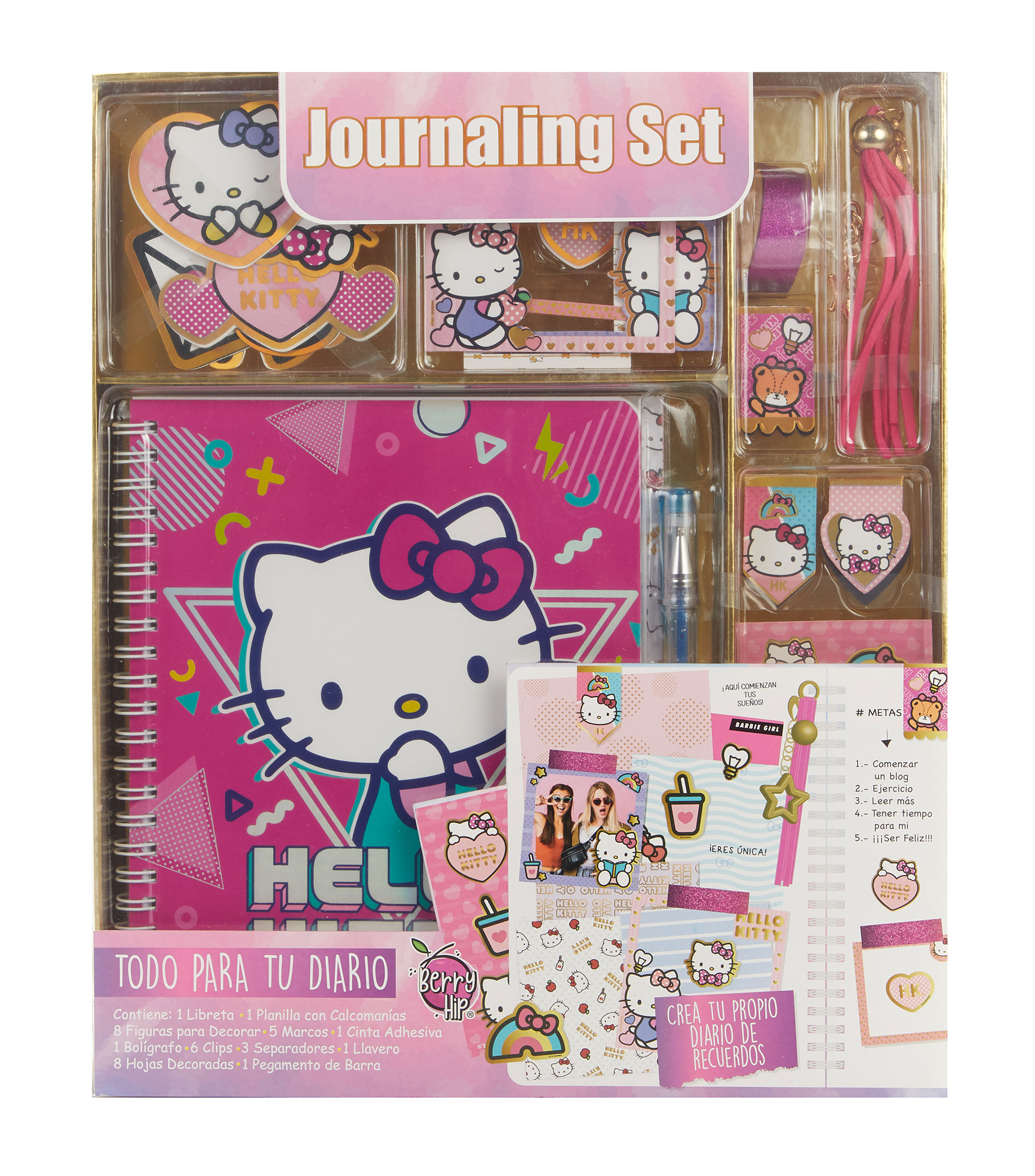 Berry Hip: Journaling Set Hello Kitty | El Palacio de Hierro