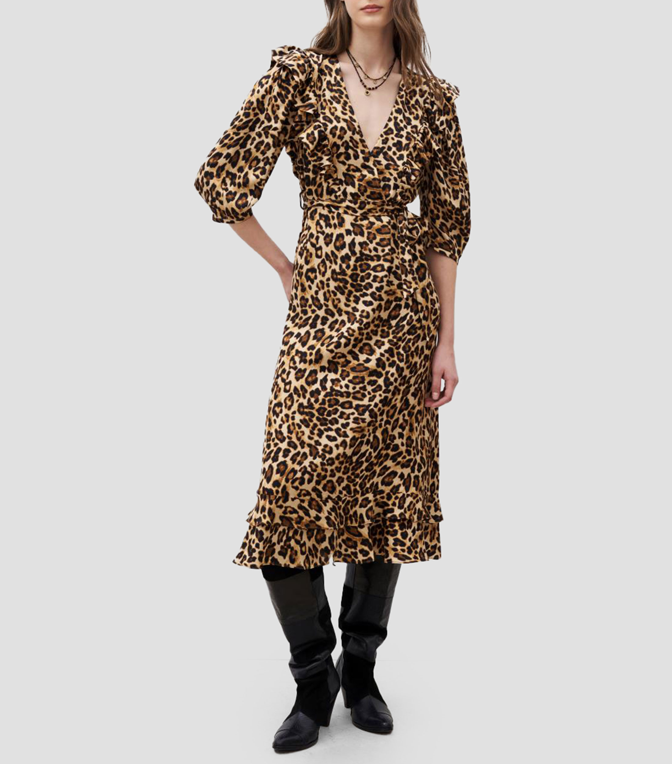 Rapsodia: Vestido largo maga 3,4 animalprint Mujer | El Palacio de Hierro