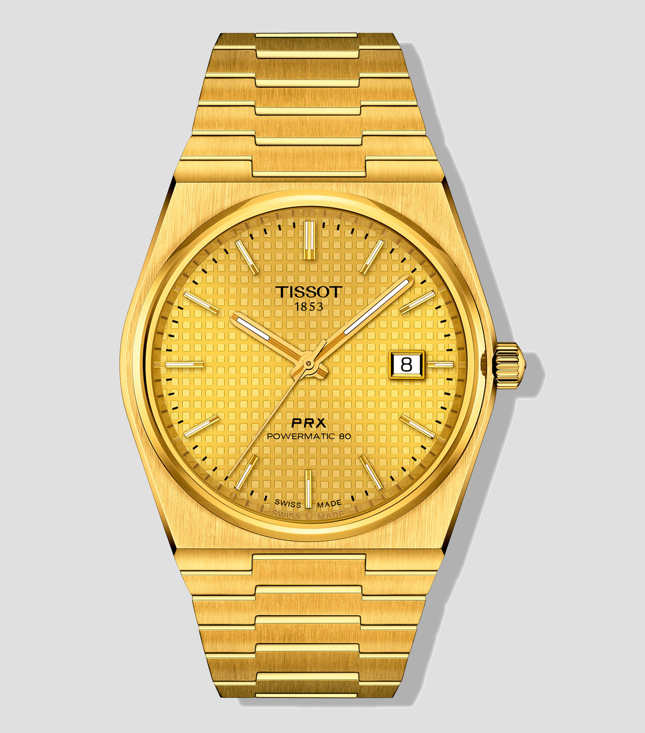 Tissot Reloj para Hombre T-Classic PRX Powermatic 80 Casual, Dorado ...