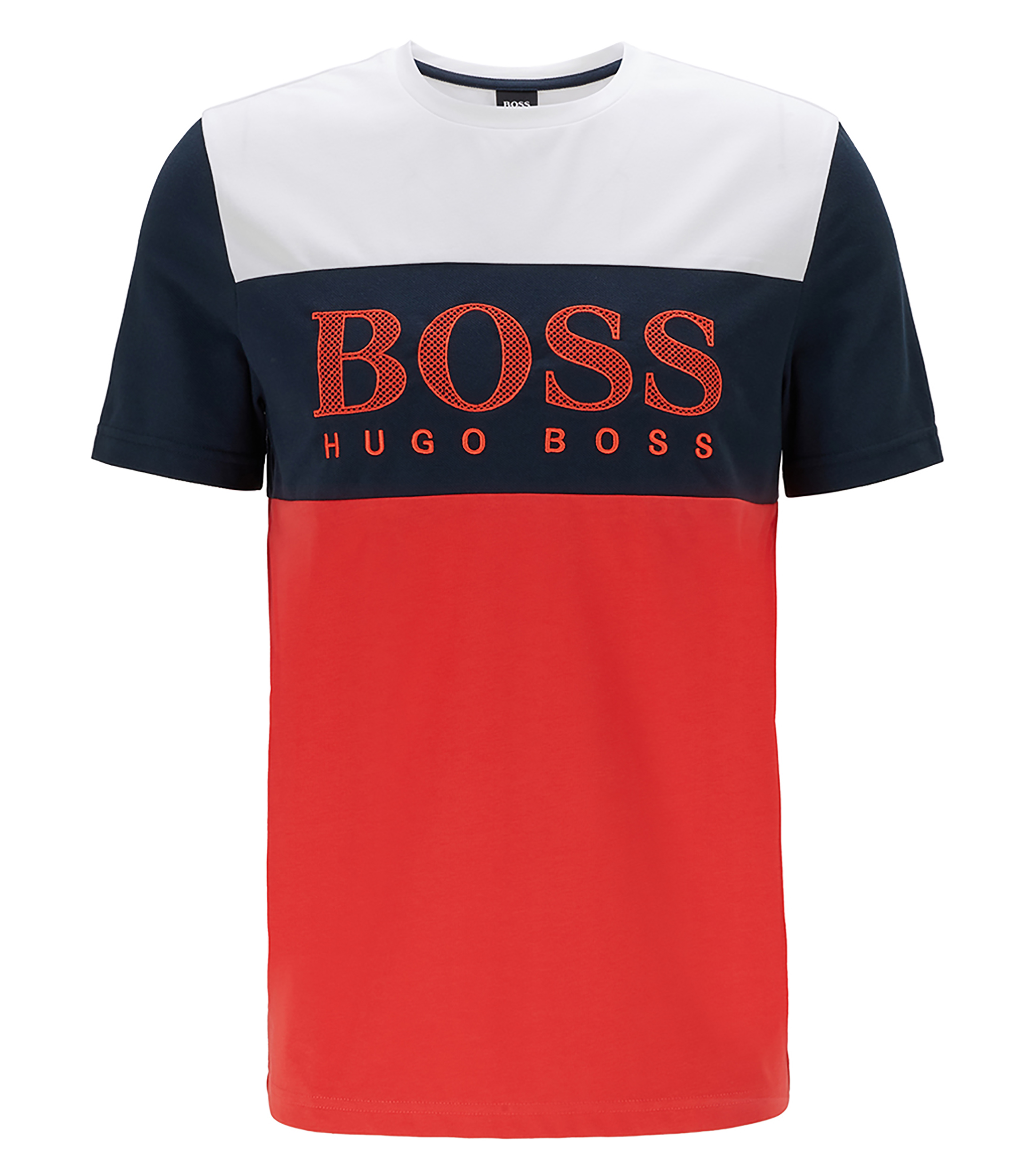 Boss Playera con bloques de color y logo Hombre- El Palacio de Hierro