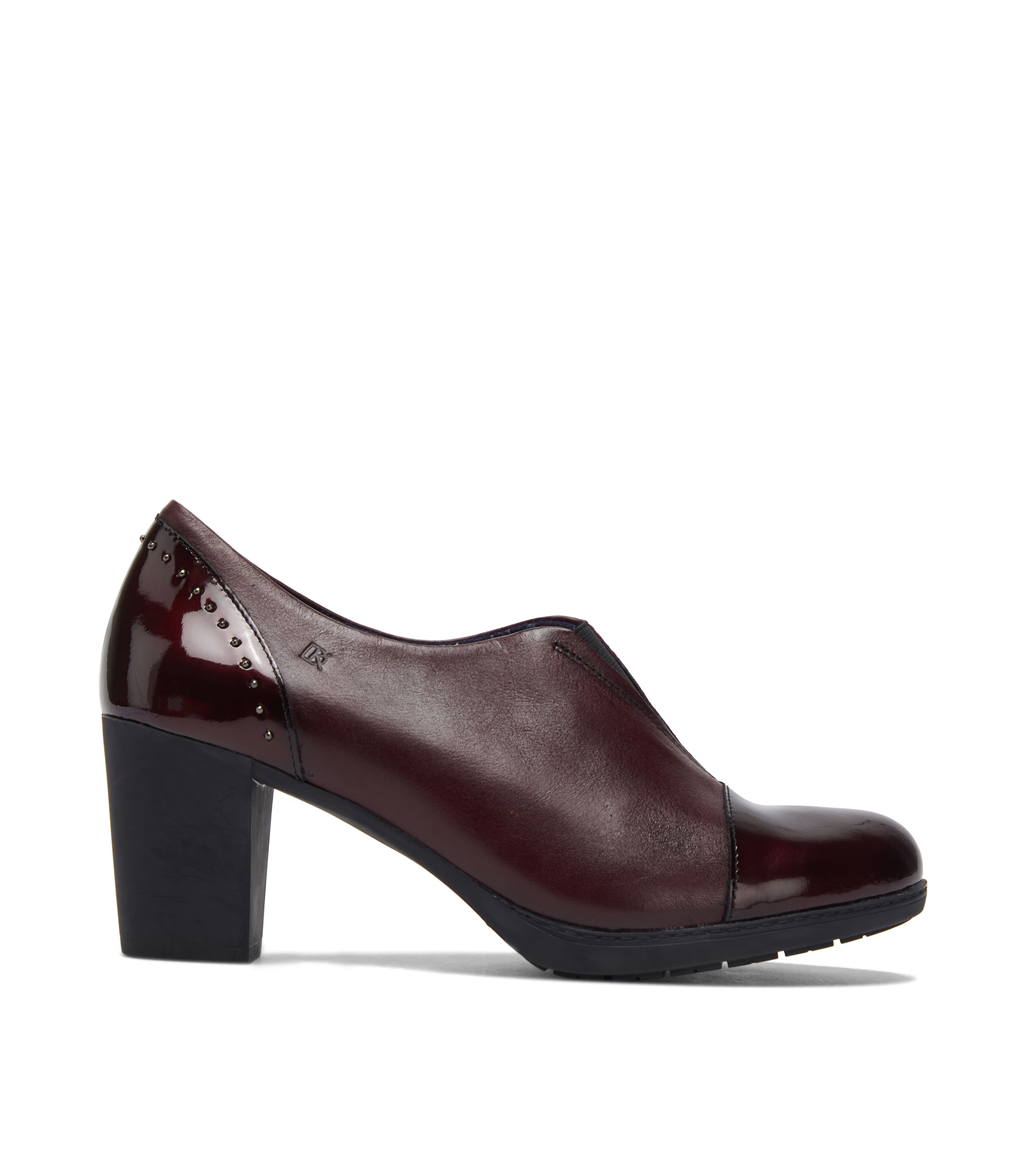 Dorking: Botines con tacón alto ancho Evelyn en piel Mujer | El Palacio ...