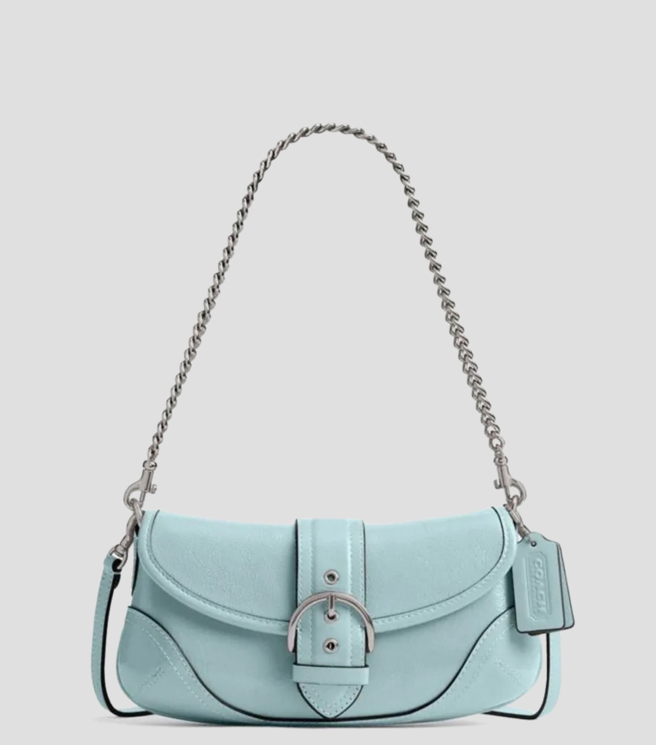Coach Bolsa shoulder Soho 25 en piel azul Mujer |El Palacio de Hierro