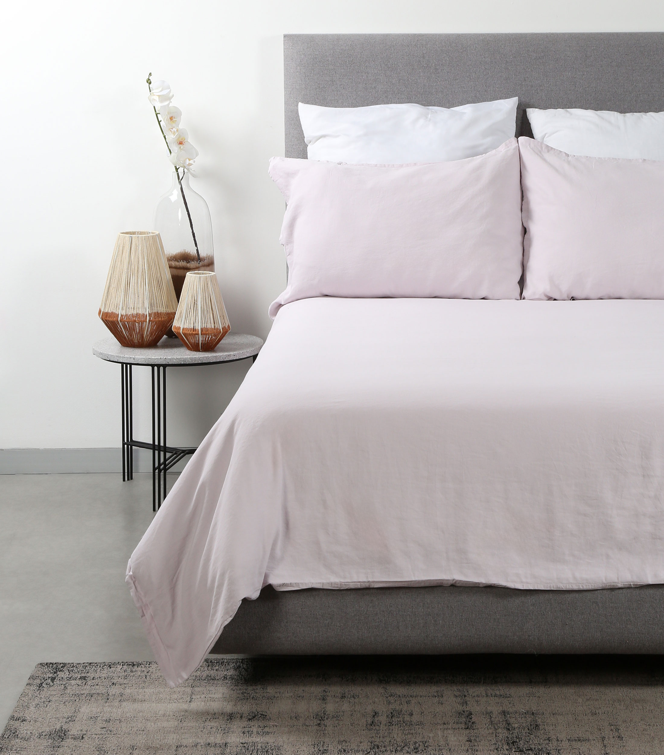 Chester & Peck: Juego de Funda para Duvet Matrimonial en Algodón Lila ...