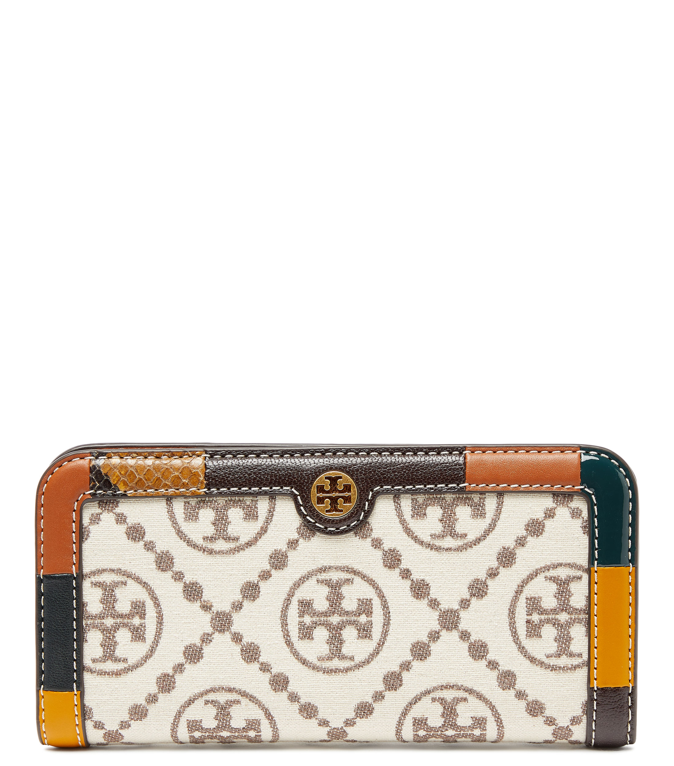 Tory Burch: Cartera Multicolor Continental T Monogram Mujer | El ...