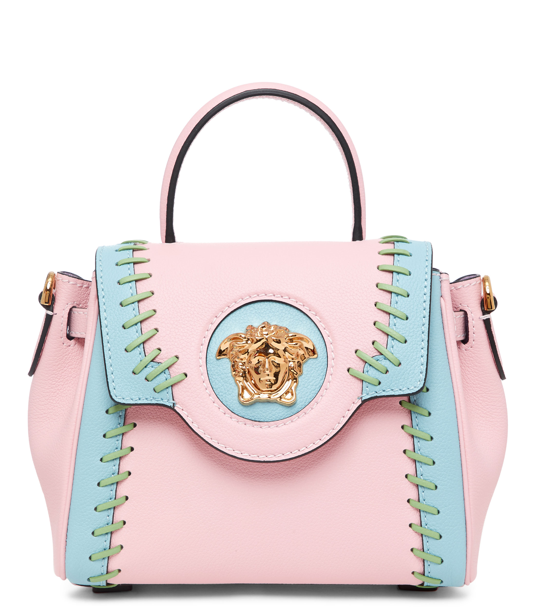 Versace Bolso crossbody multicolor de piel granulada - El Palacio de Hierro