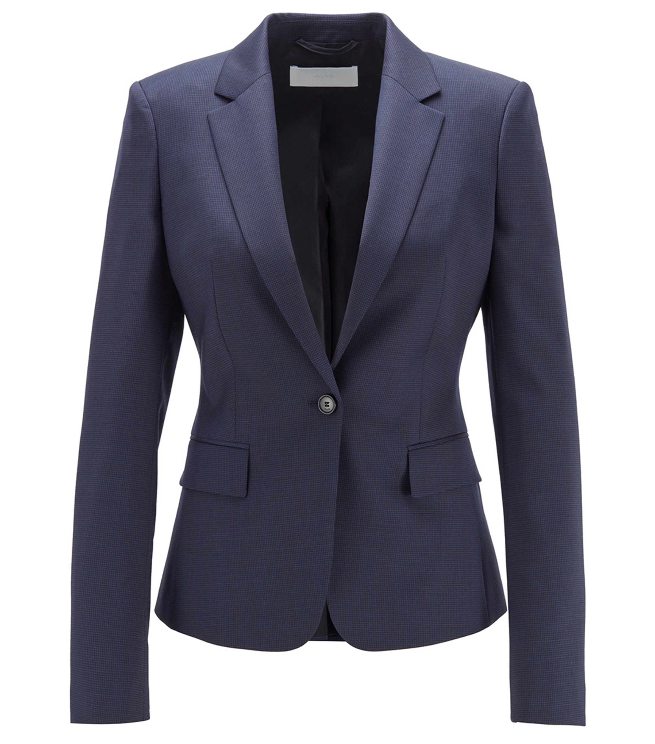 Boss Saco azul Regular Fit en lana micro estampado Mujer - El Palacio ...