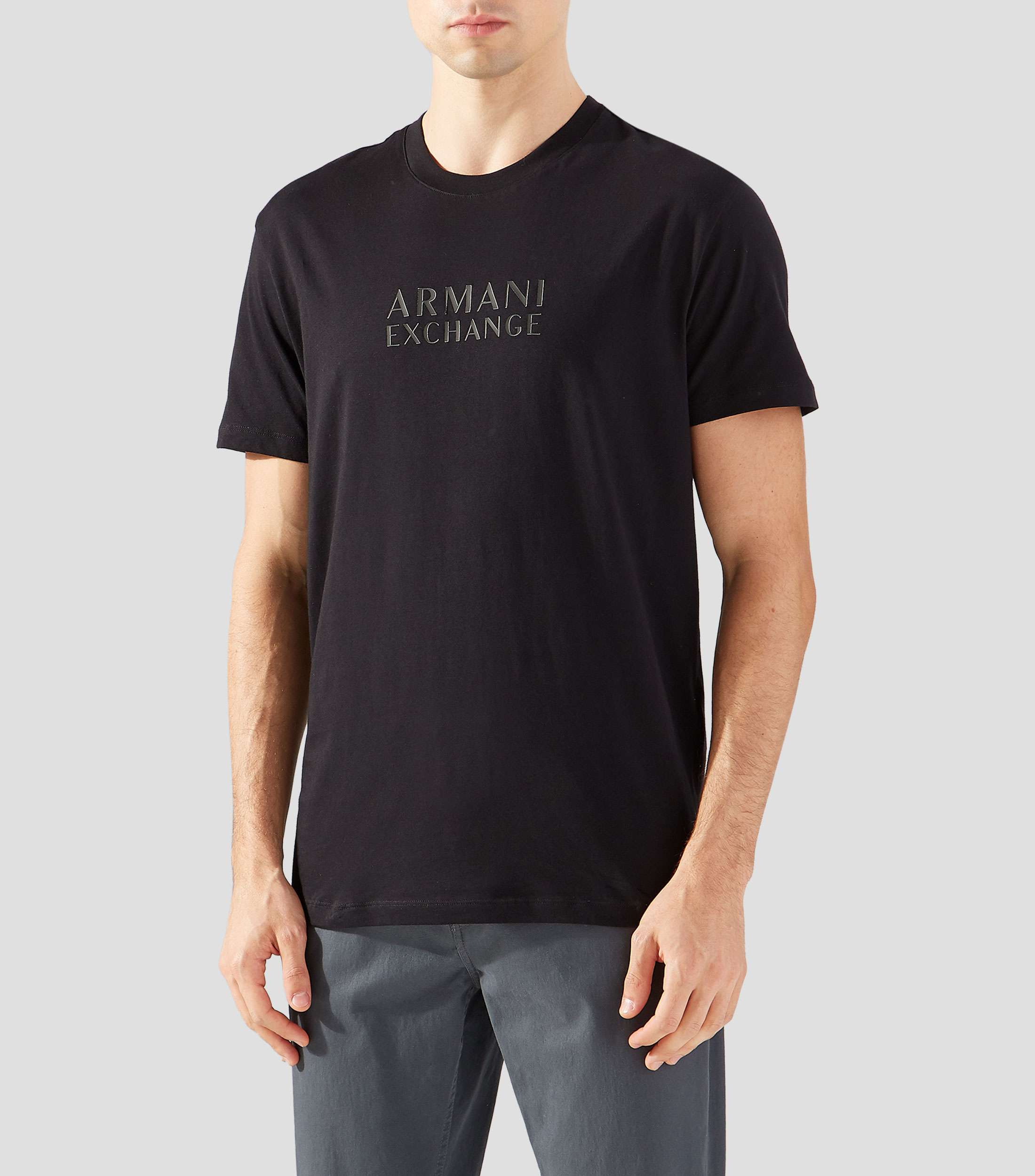 Armani Exchange Playera de cuello redondo y manga corta Hombre |El ...