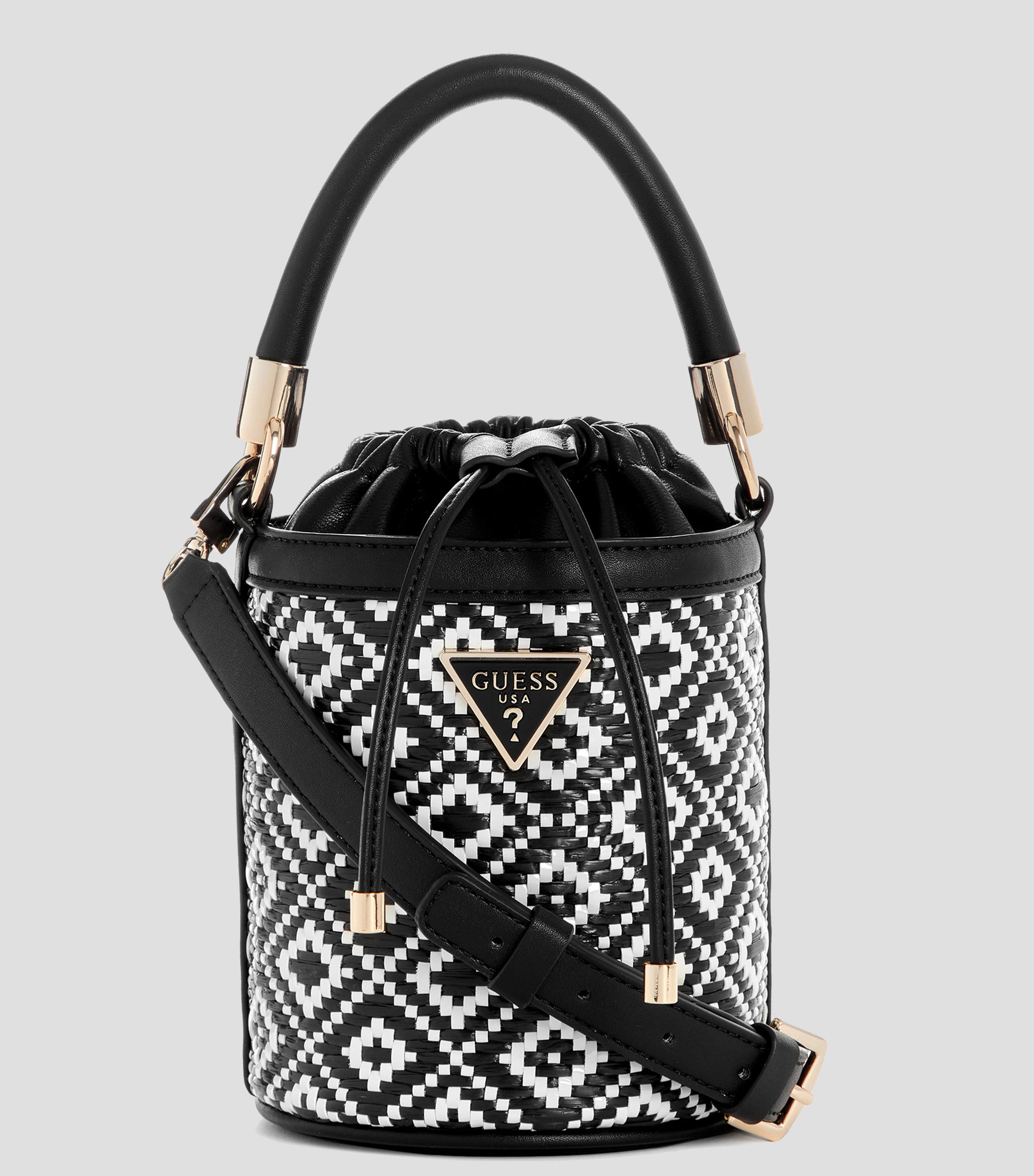 Guess: Bolsa bucket Rianee con rombos Mujer | El Palacio de Hierro