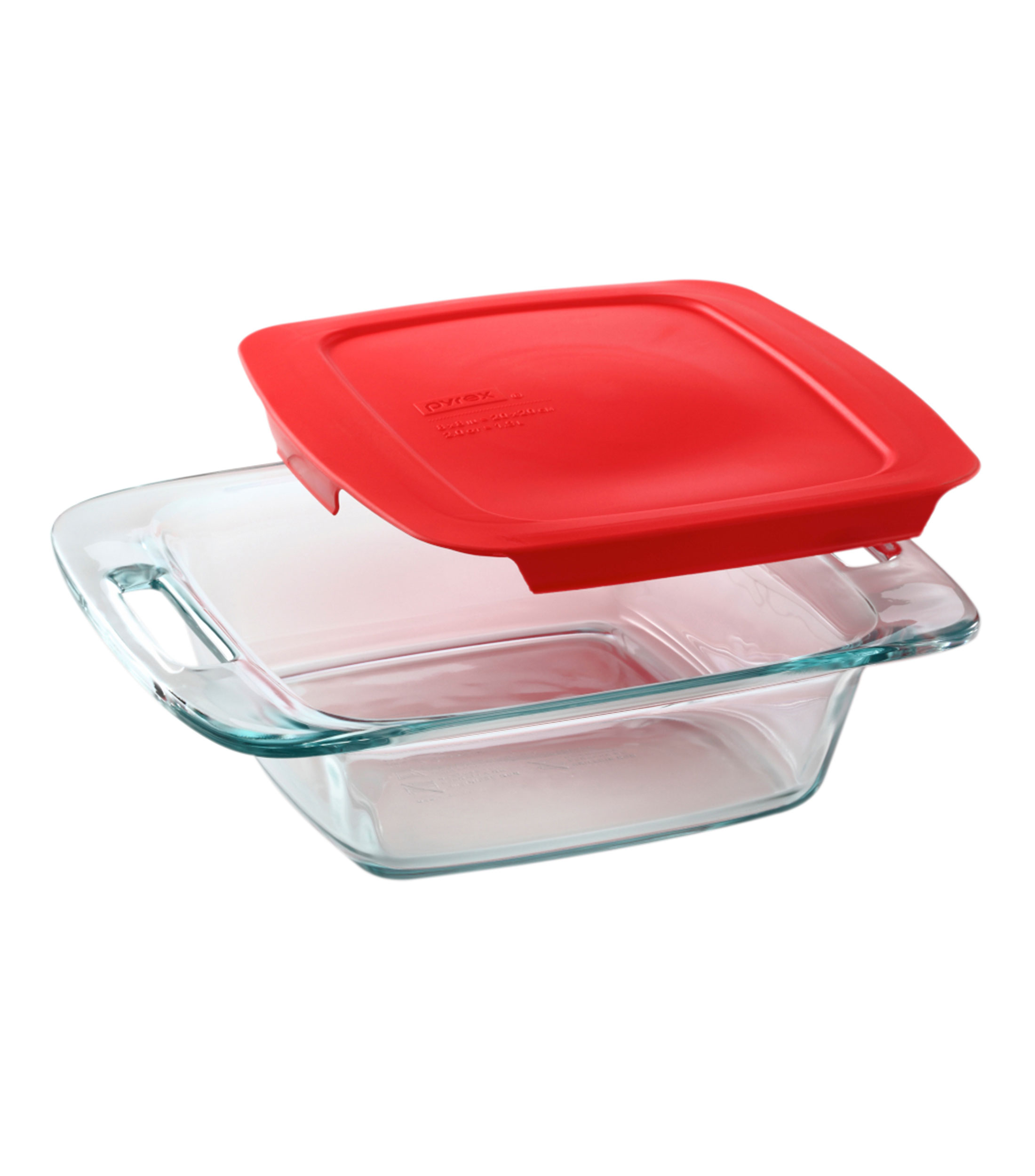 Pyrex Refractario cuadrado de vidro con tapa, 1.9 L - El Palacio de Hierro