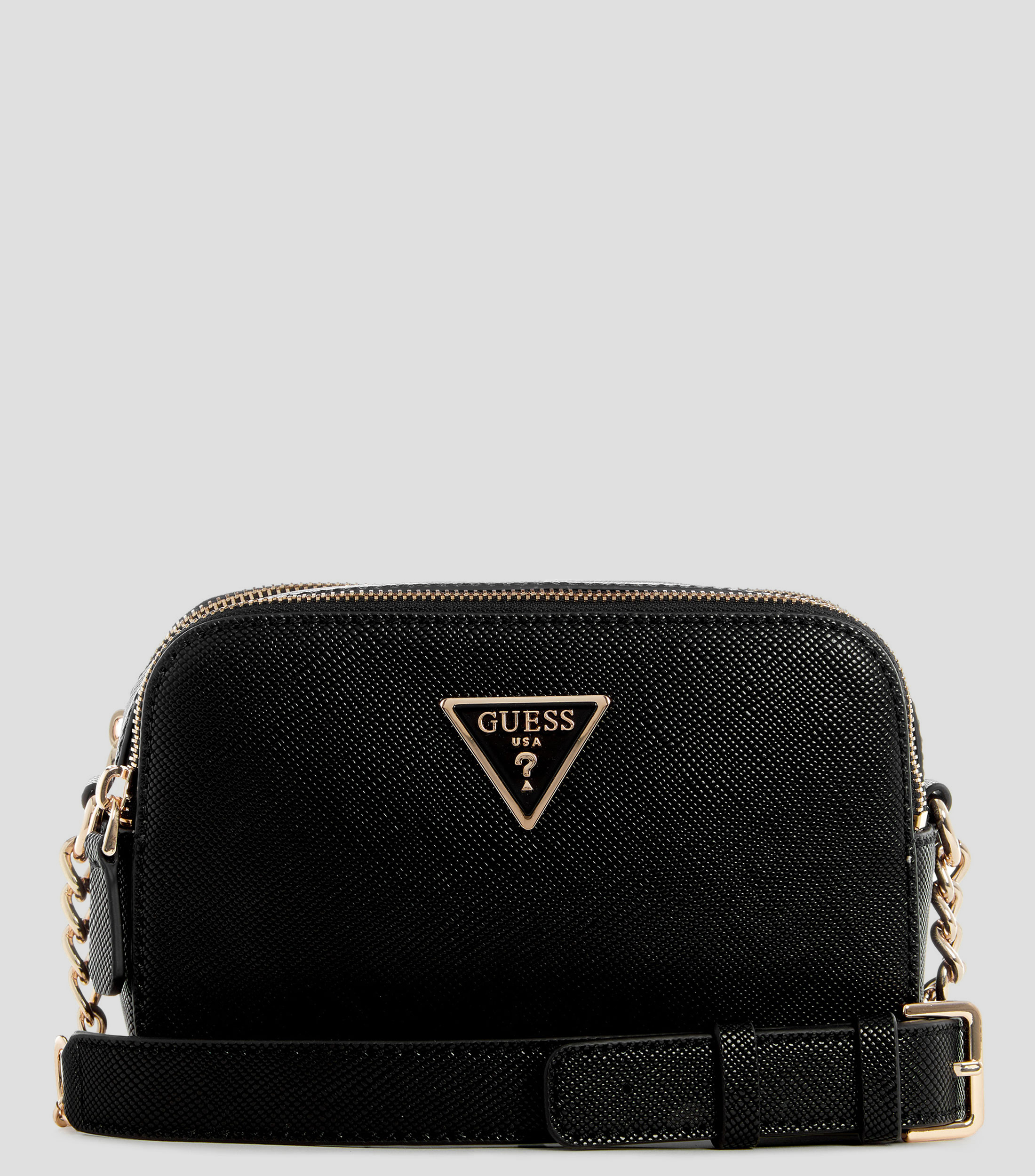 Guess: Bolso crossbody negro Noelle Mujer | El Palacio de Hierro