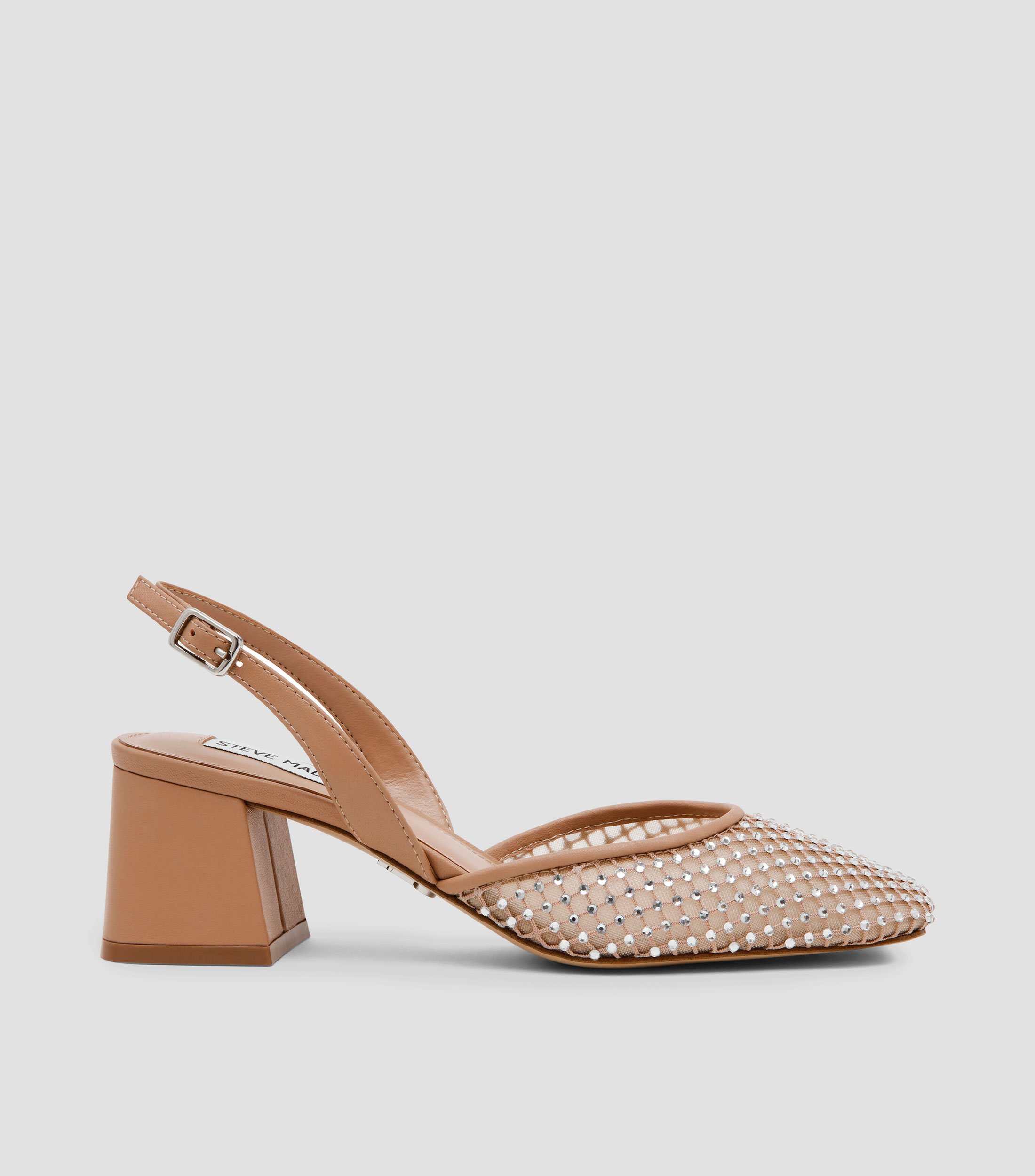 Steve Madden: Zapatillas slingback Network con tacón medio cuadrado con ...