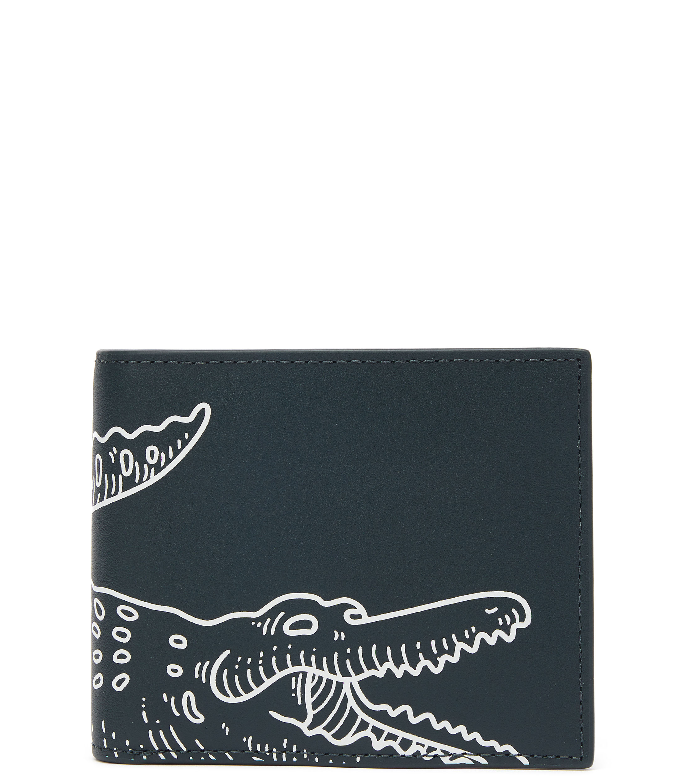 Lacoste: Cartera bifold verde con cocodrilo Hombre | El Palacio de Hierro