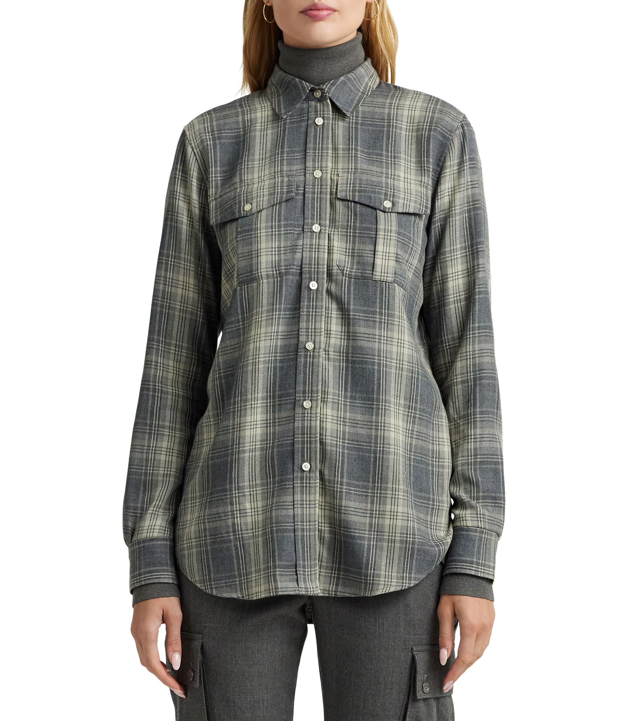 Lauren Ralph Lauren: Camisa con cuadros manga larga Mujer | El Palacio ...