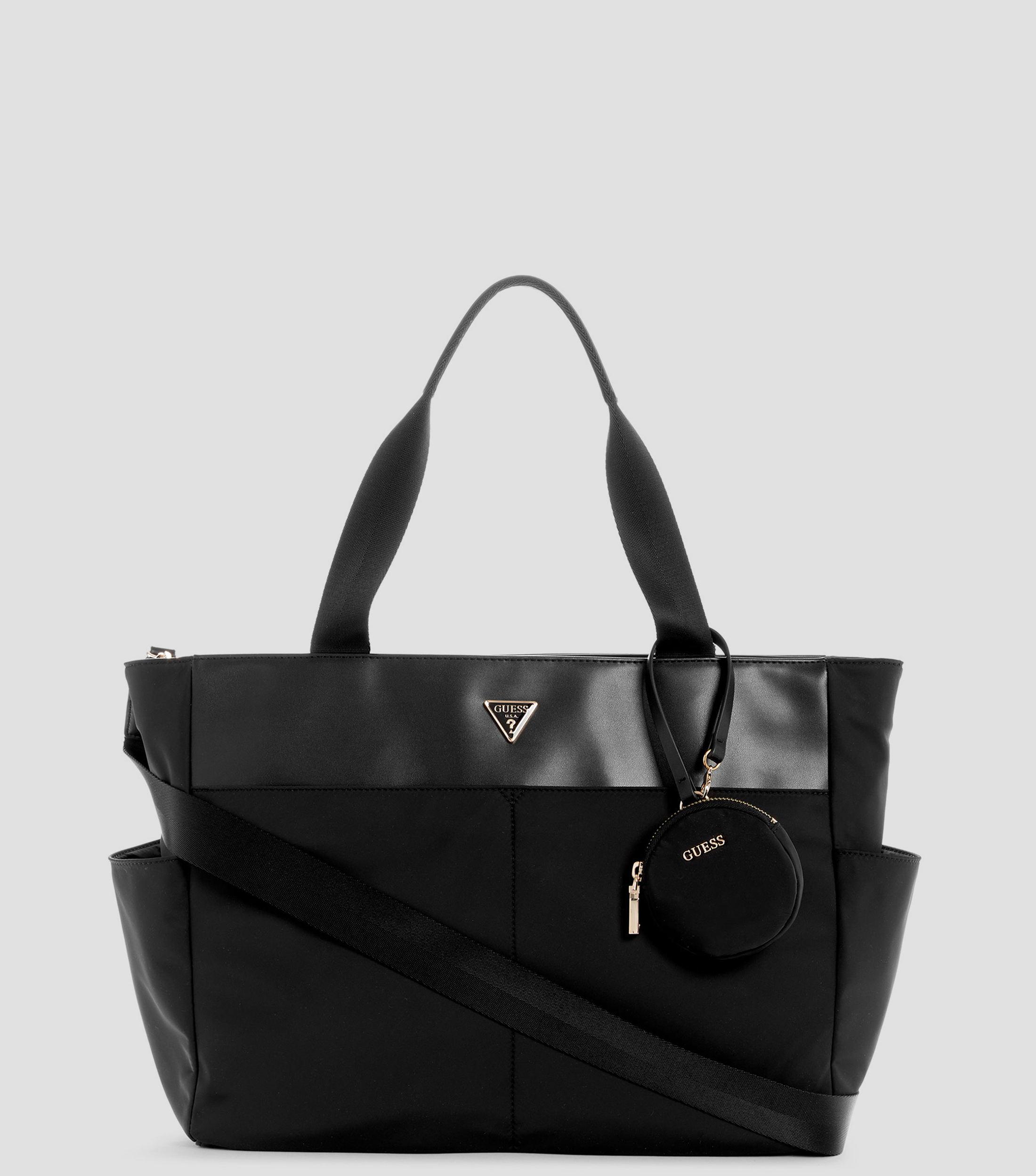 Guess: Bolso tote negro Eco Gemma Mujer | El Palacio de Hierro