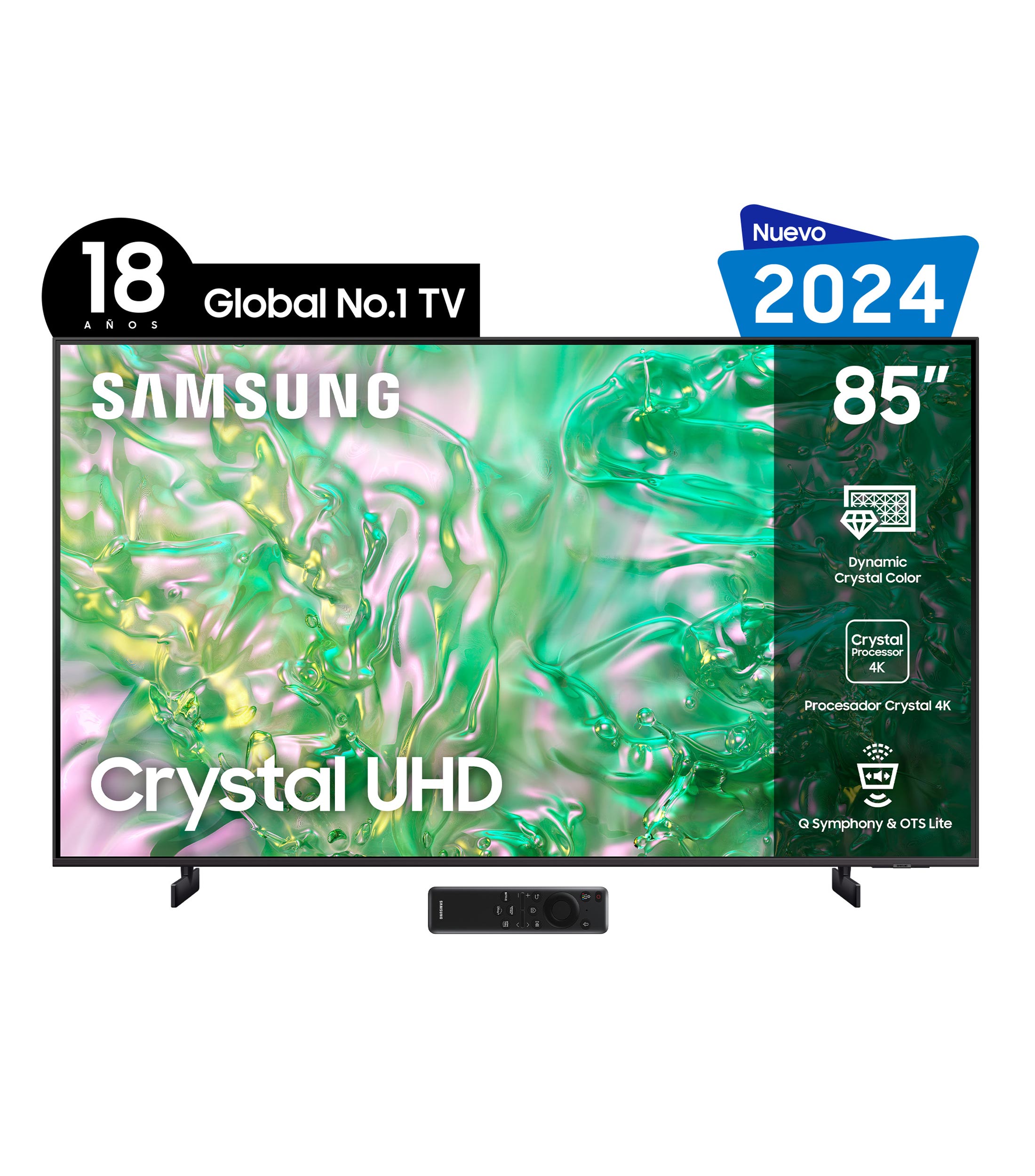 Samsung: Pantalla 85 Pulgadas Plana Crystal UHD 4K Tizen DU8000 UN85DU8000FXZX | El Palacio de ...