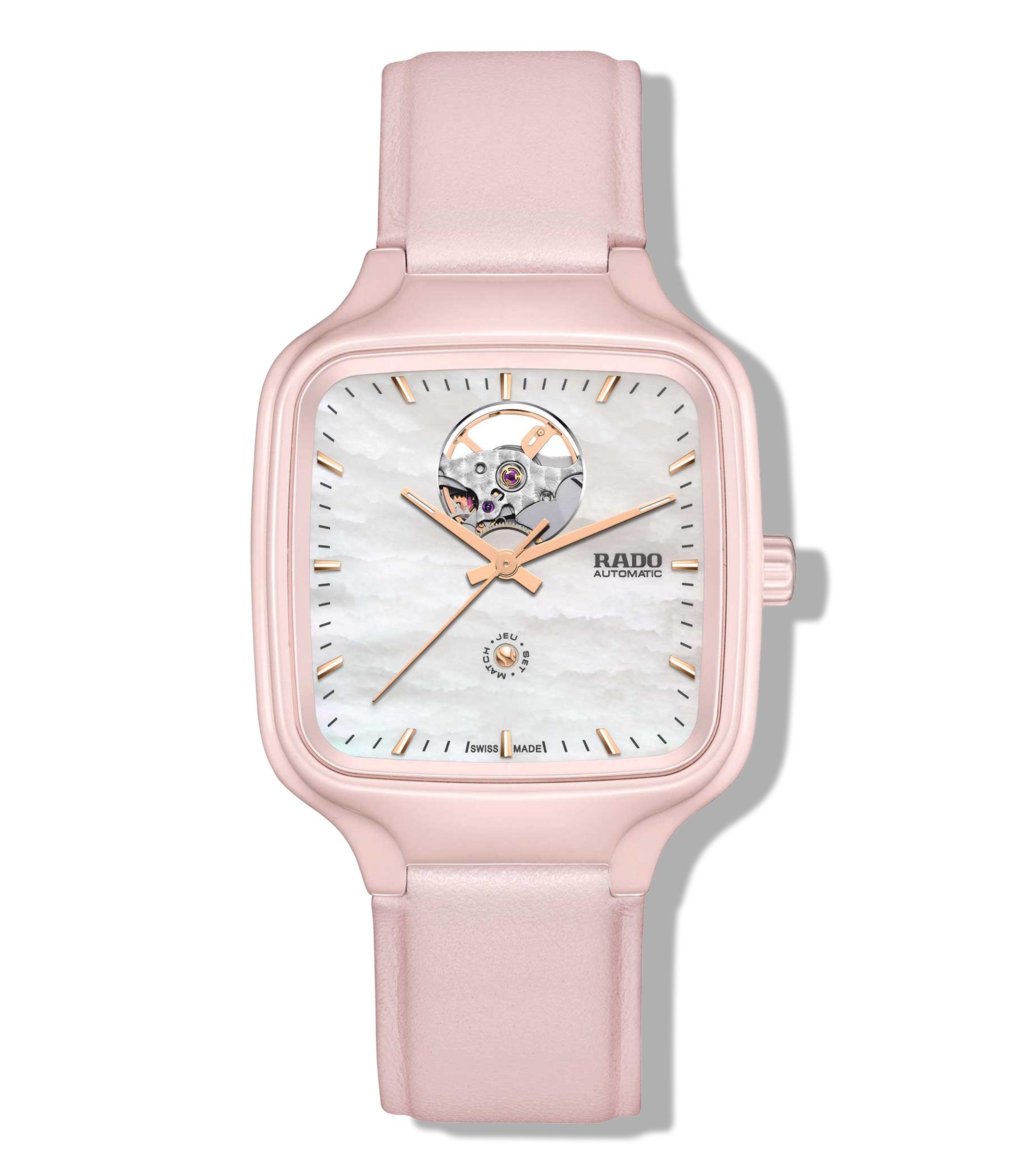 Rado Reloj para Mujer True Square Casual, rosa - El Palacio de Hierro