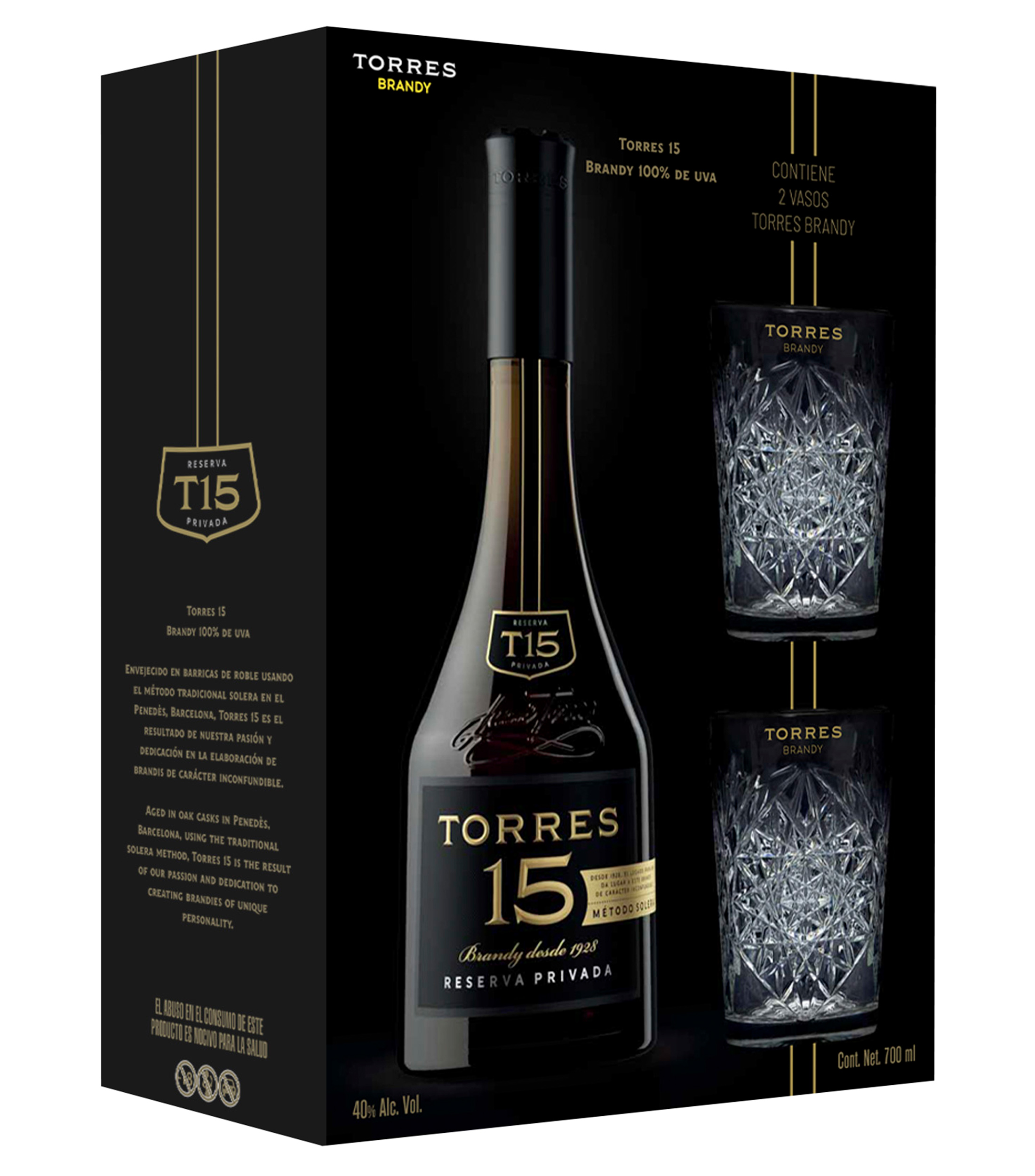 Torres Brandy Torres 15, 700 ml - El Palacio de Hierro