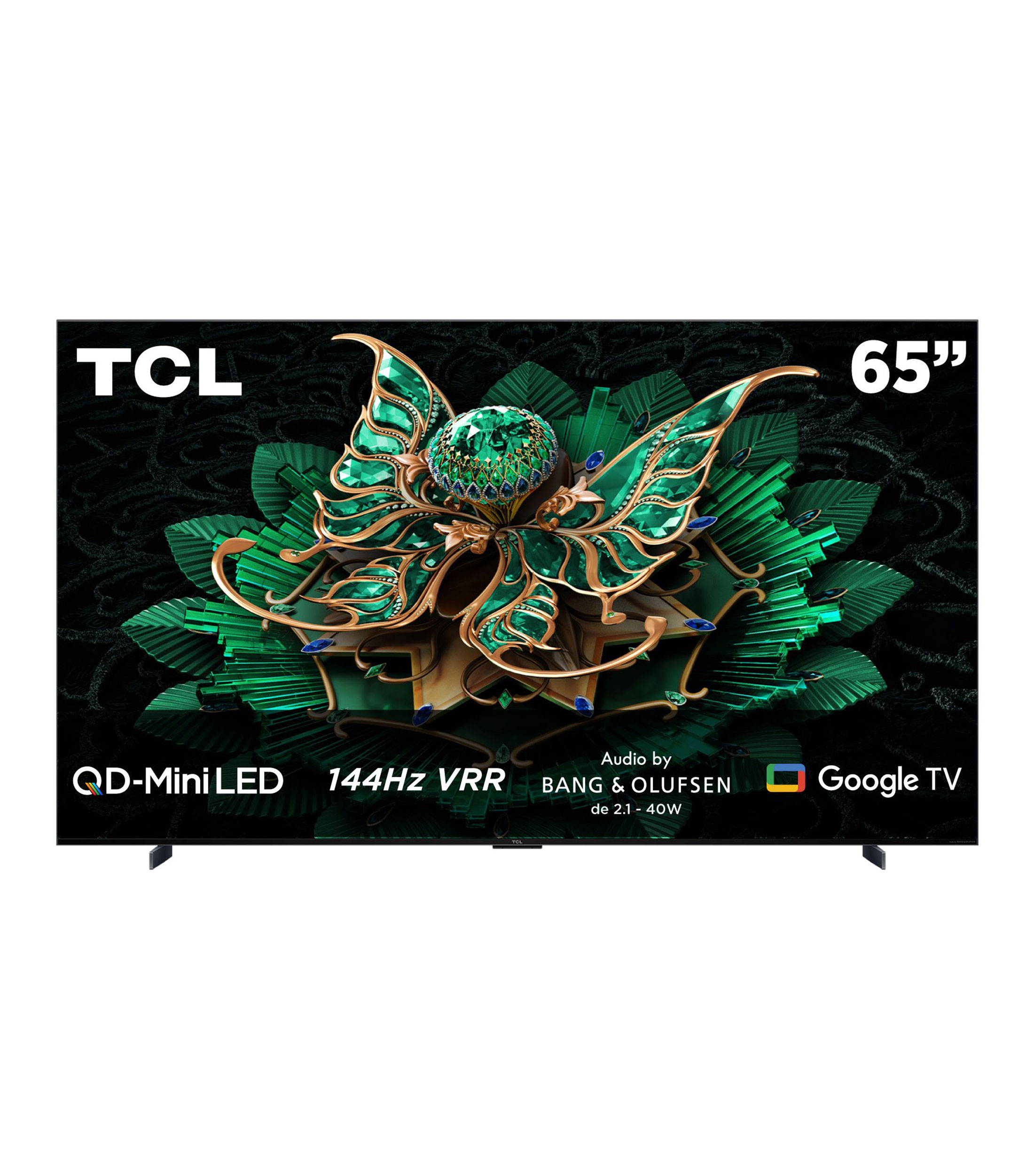 Tcl Pantalla 65 Pulgadas, Plana, QD-Mini LED, 4K UHD, Google TV, 65QM7K ...
