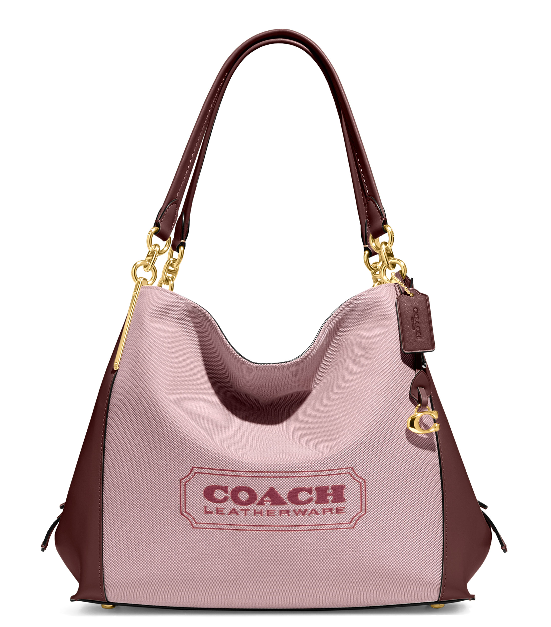 COACH: Bolso shoulder bicolor Dalton con logotipo Mujer | El Palacio de ...