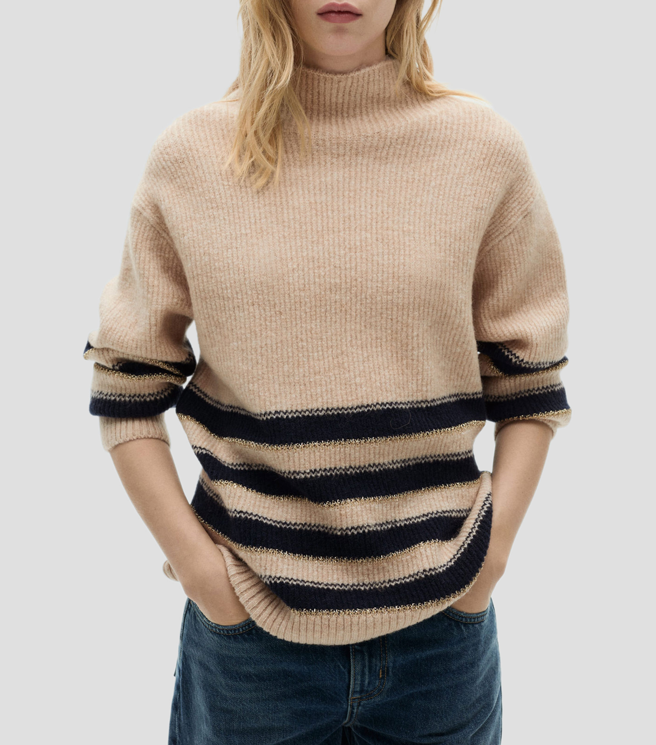 Mango Suéter cuello alto Mujer |El Palacio de Hierro