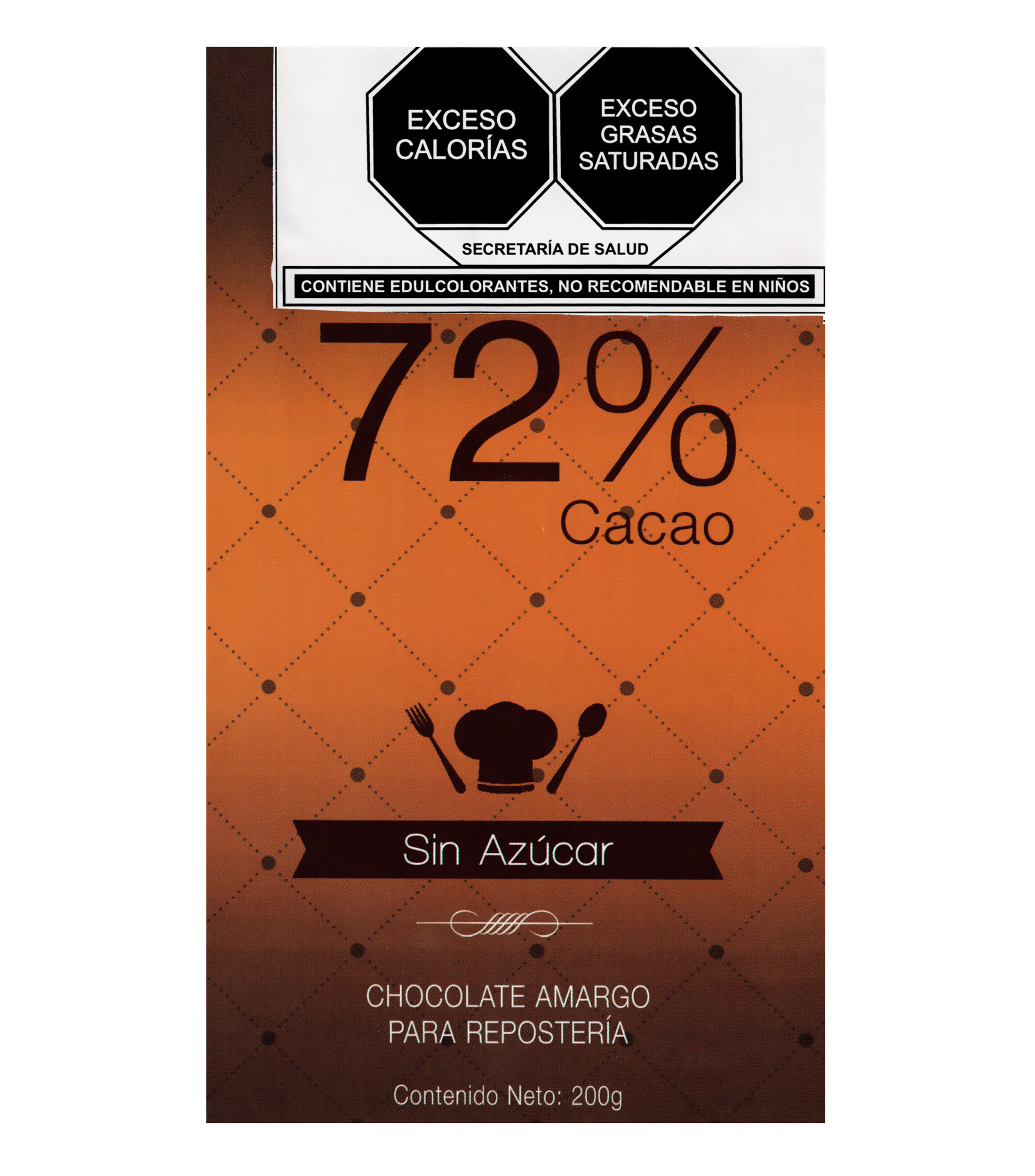 Basel Chocolate Amargo para Repostería sin Azúcar, 200 g - El Palacio ...