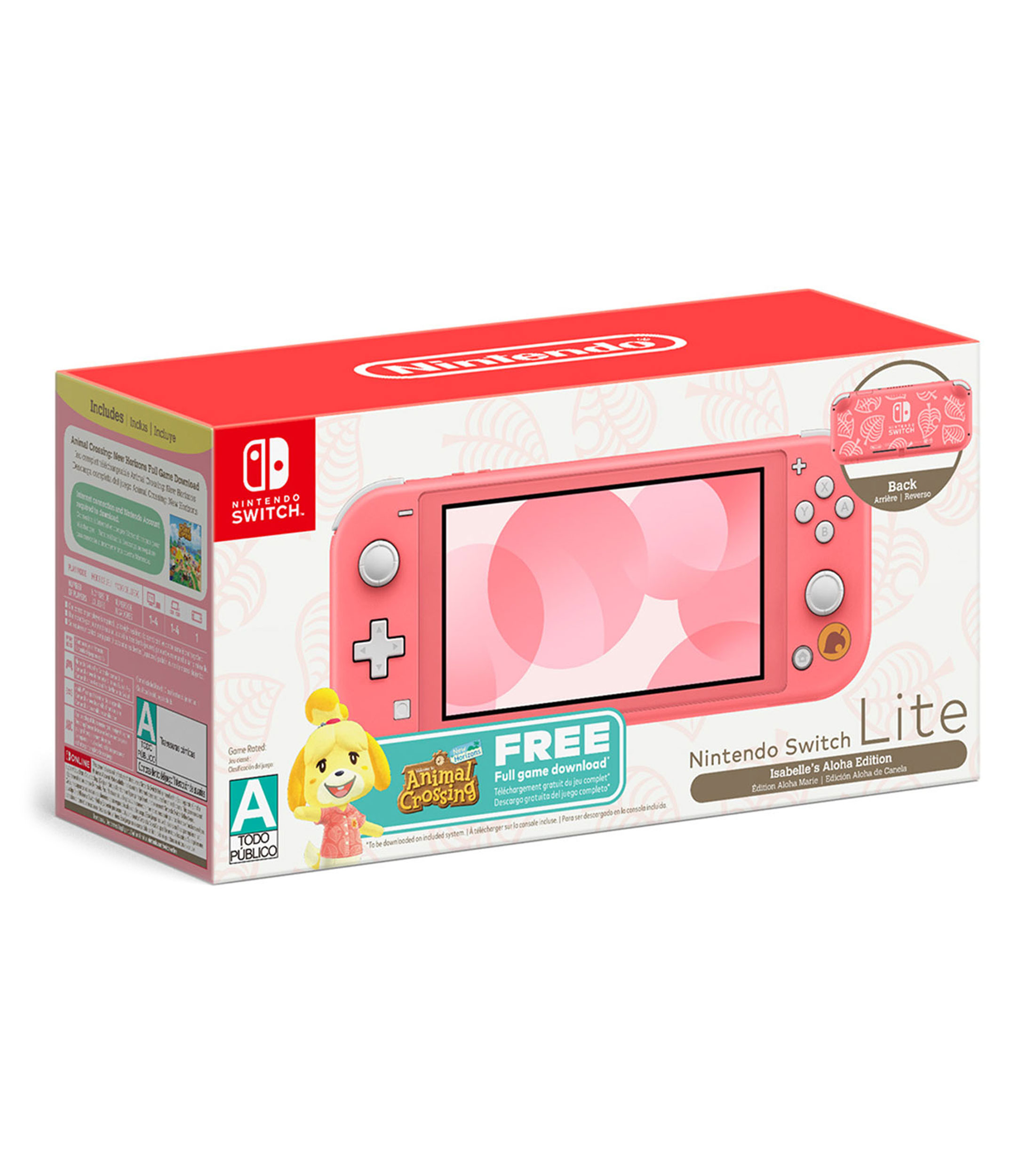 Nintendo: Nintendo Switch Lite 32 GB, Edición Aloha de Canela | El Palacio de Hierro
