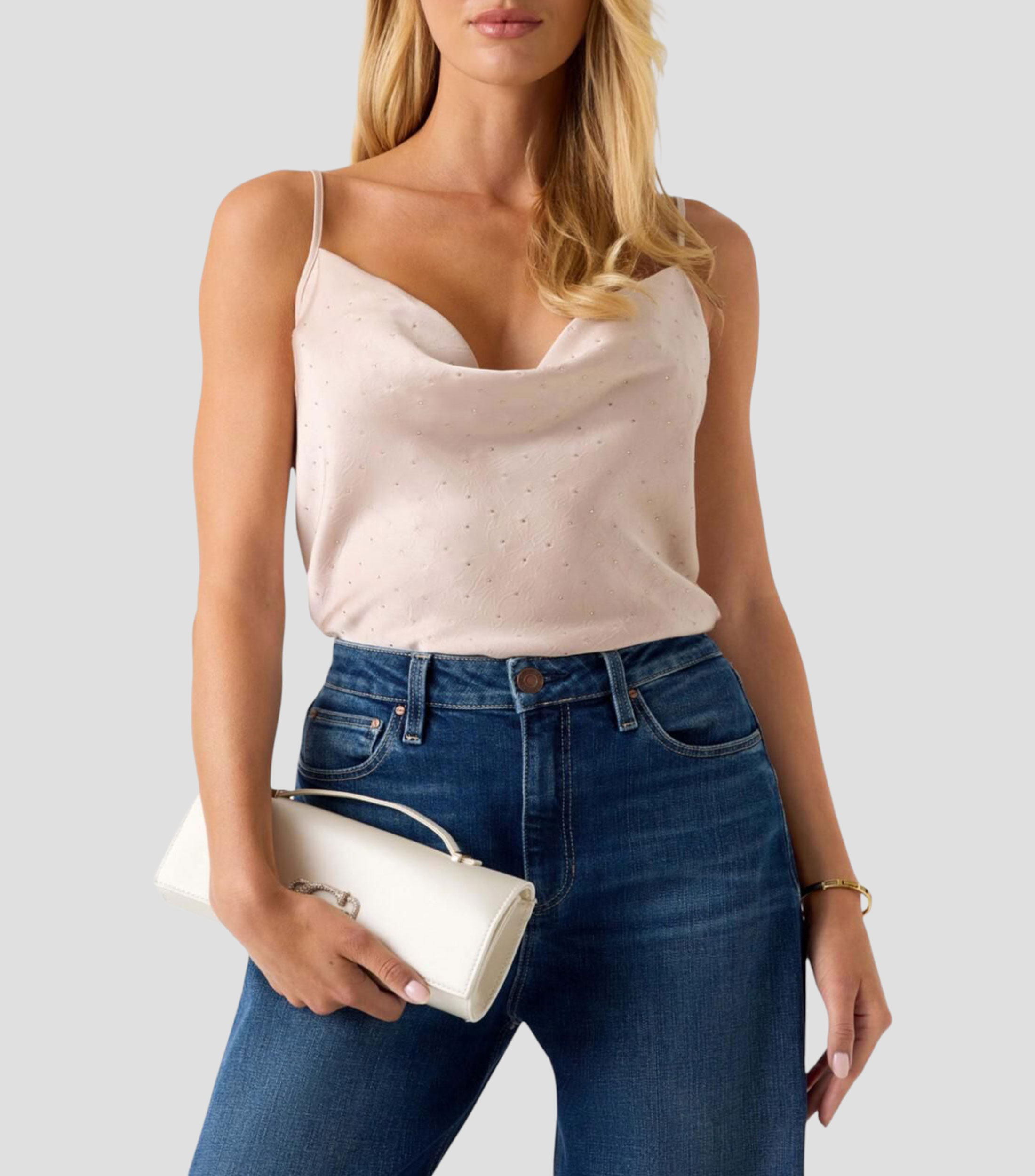 Guess Blusa lisa sin mangas Mujer |El Palacio de Hierro