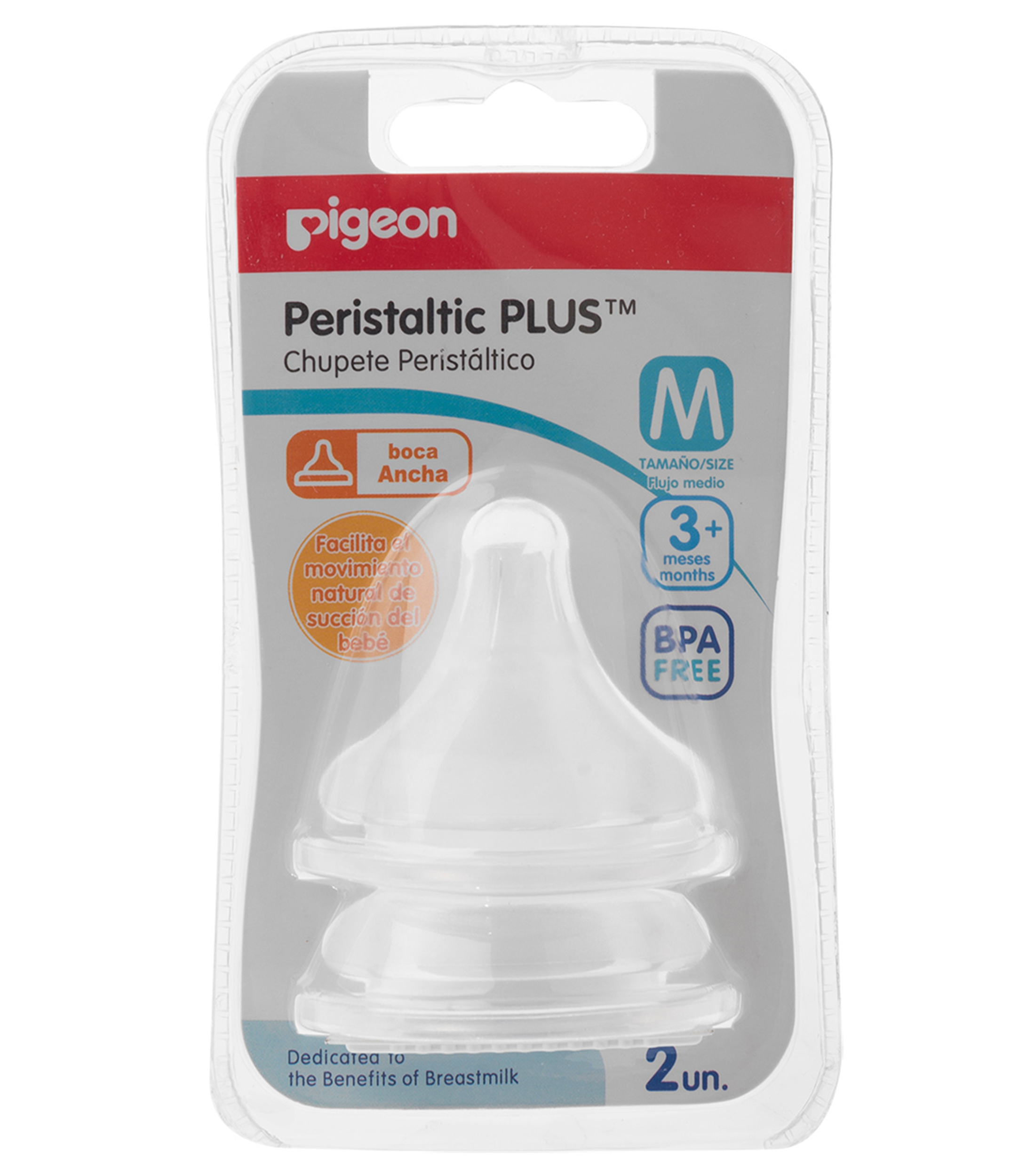 Bebé Pigeon Set 2 Chupetes traslúcido 0 - 6 meses - El Palacio de Hierro