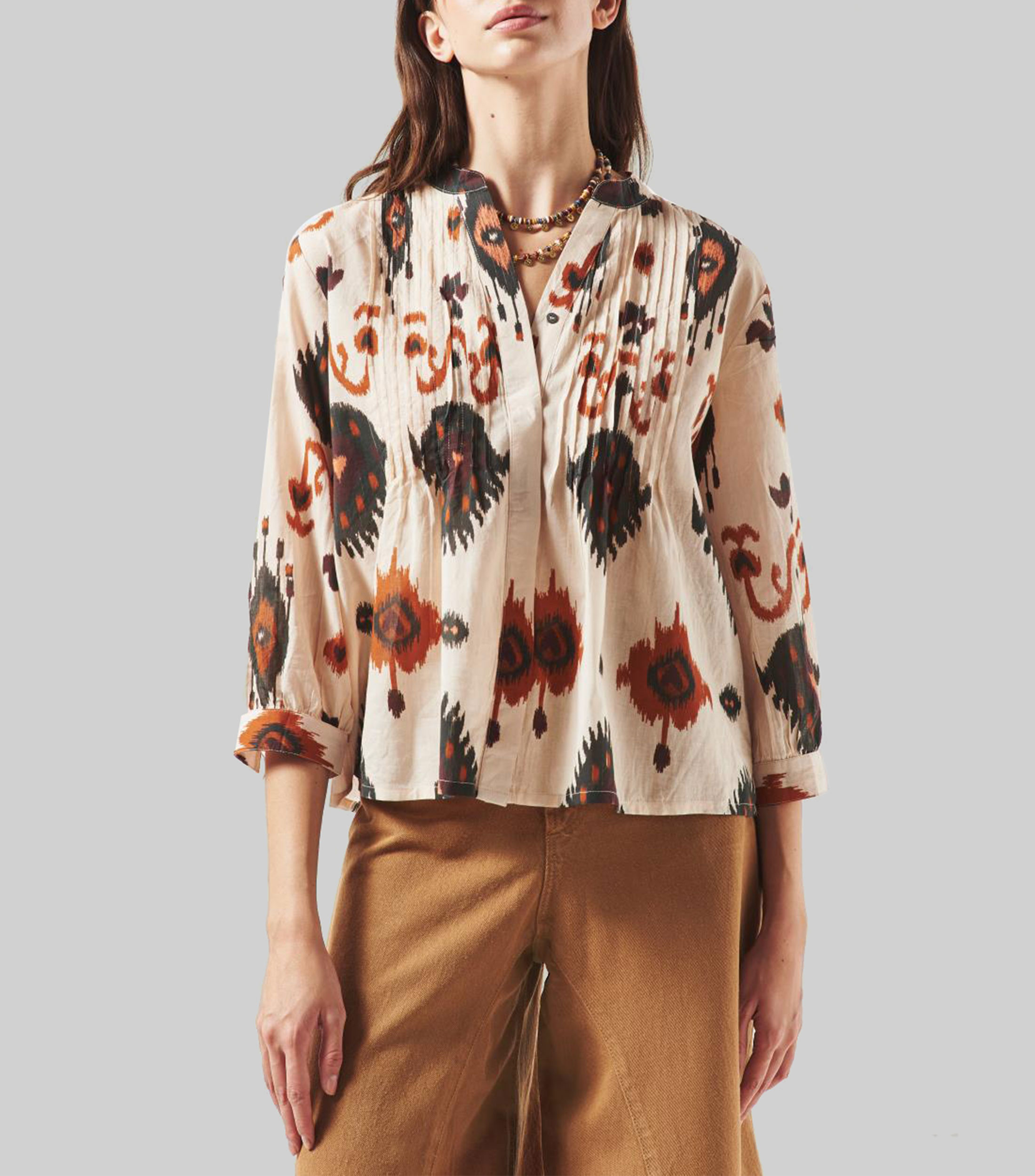 Rapsodia: Blusa de cuello V y manga 3,4 Mujer | El Palacio de Hierro