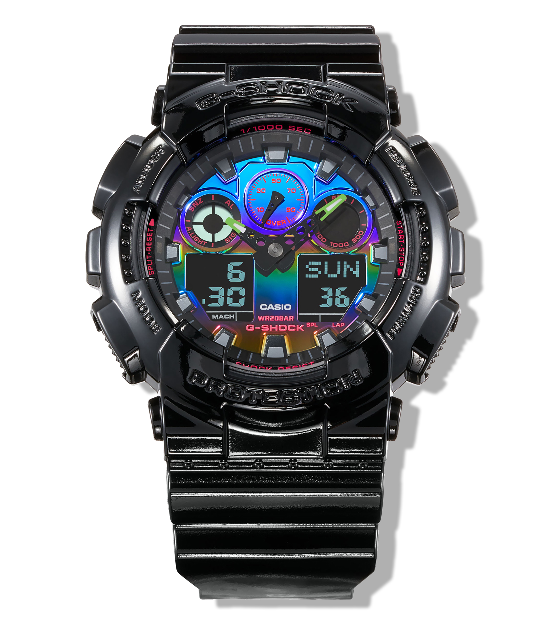 Casio Reloj para Hombre G Shock Series GA100 Rainbow casual - El ...