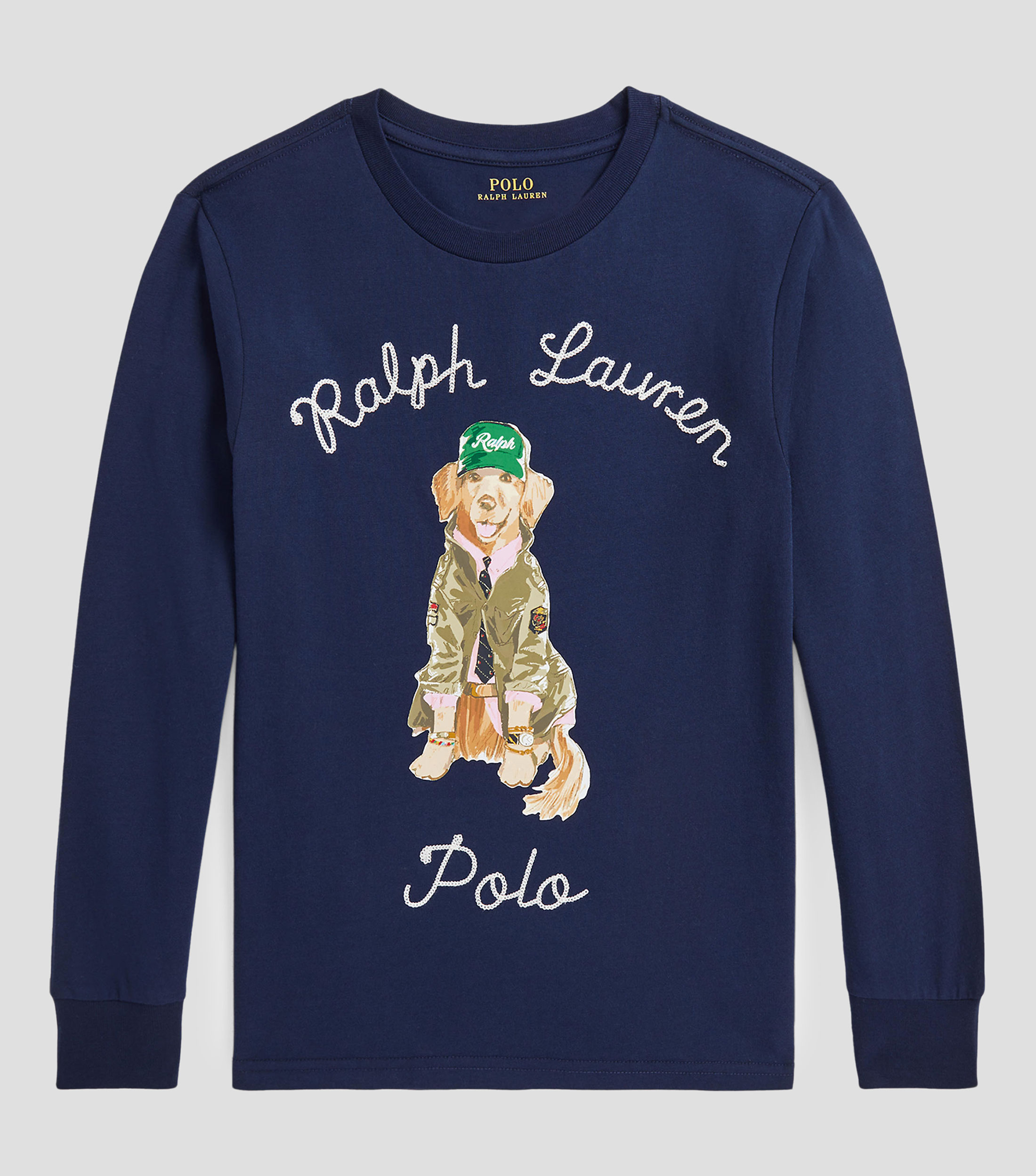 Polo Ralph Lauren: Playera Golden Retriever de manga larga Niño | El ...