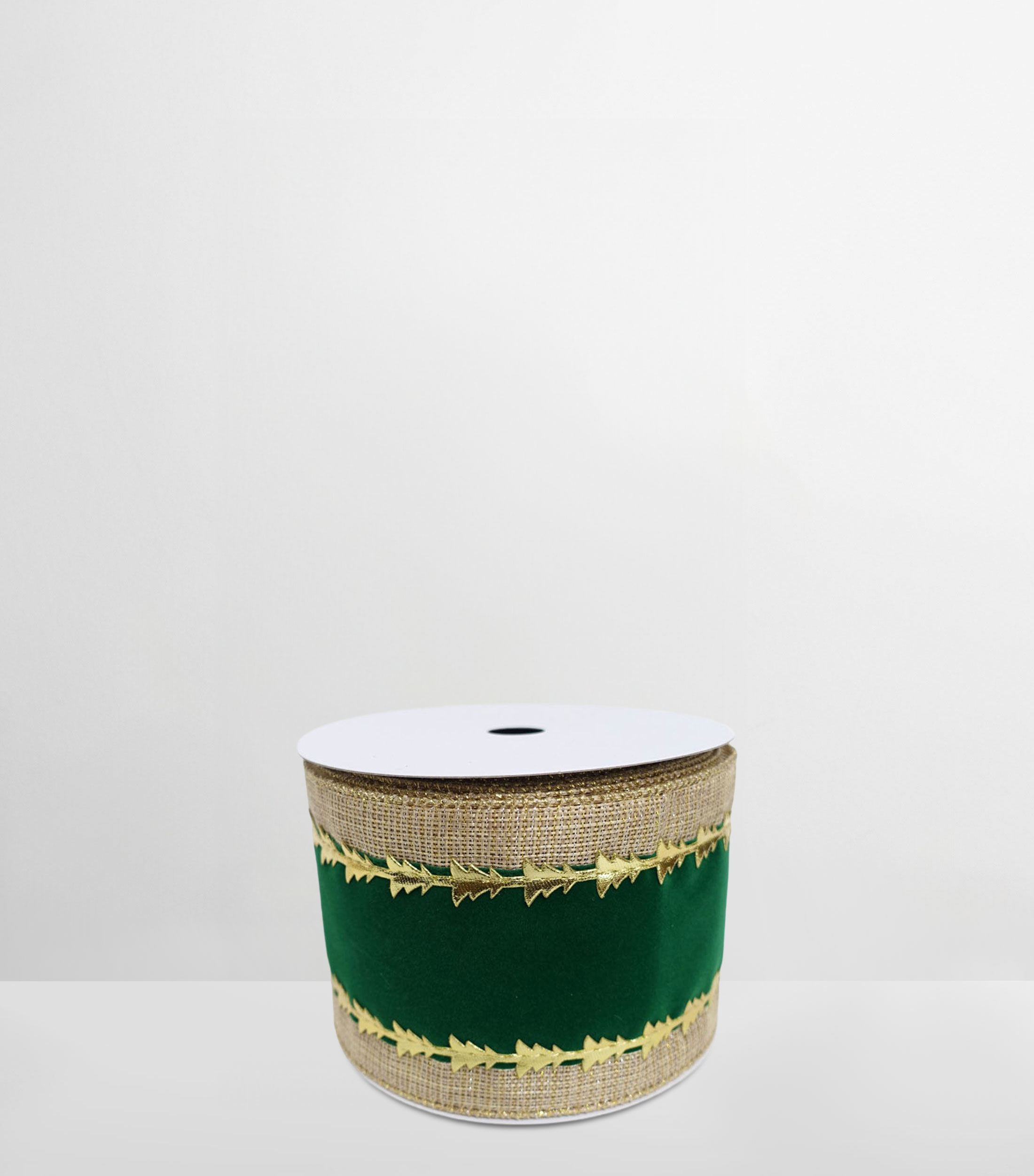 PH 1888 Listón Navideño Verde con Color Oro |El Palacio de Hierro
