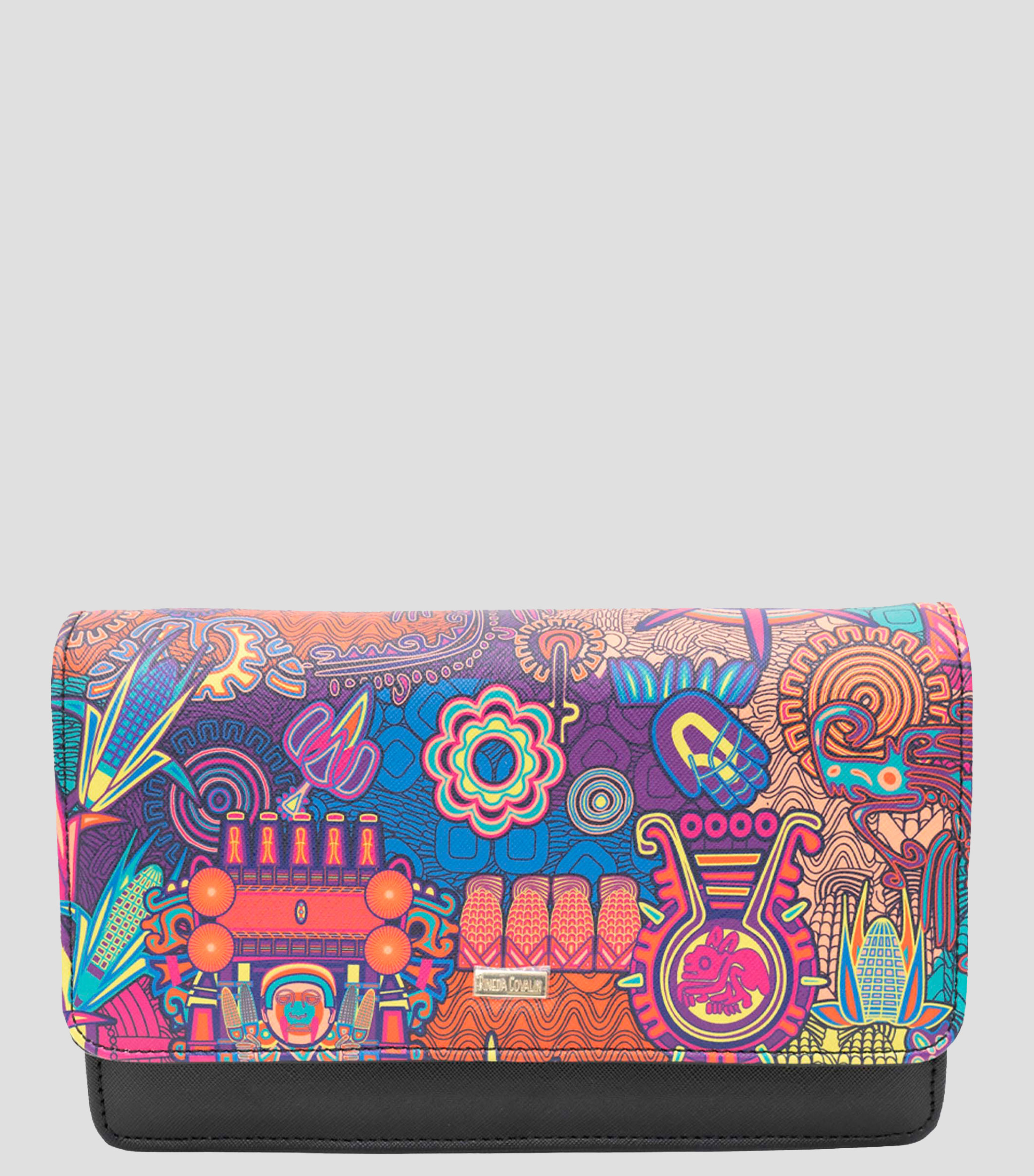 Pineda Covalin: Bolso Crossbody multicolor con Diosas Mexicas Mujer | El Palacio de Hierro