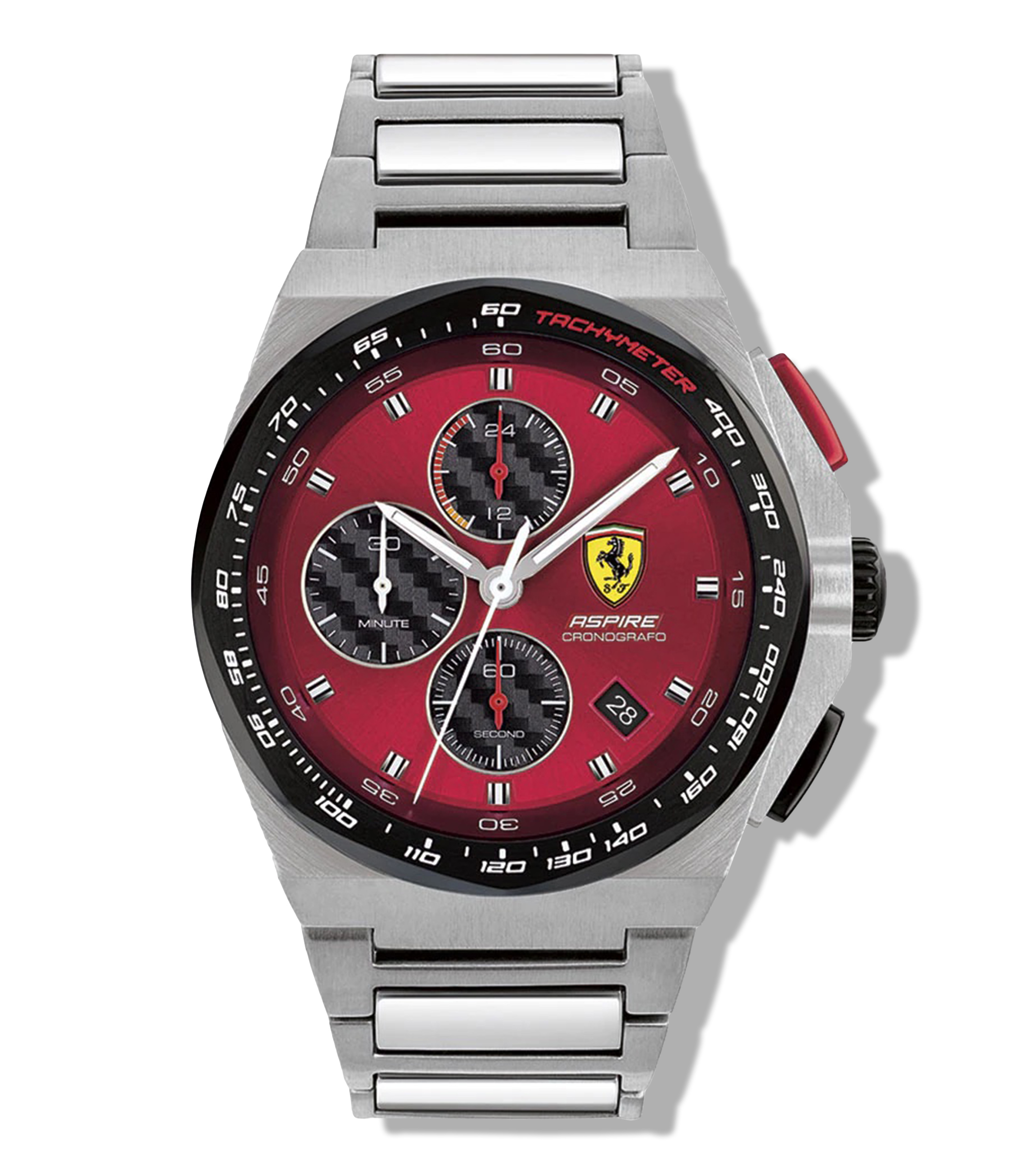 Reloj Ferrari Scuderia Aspire con caja y bisel en acero inoxidable ...