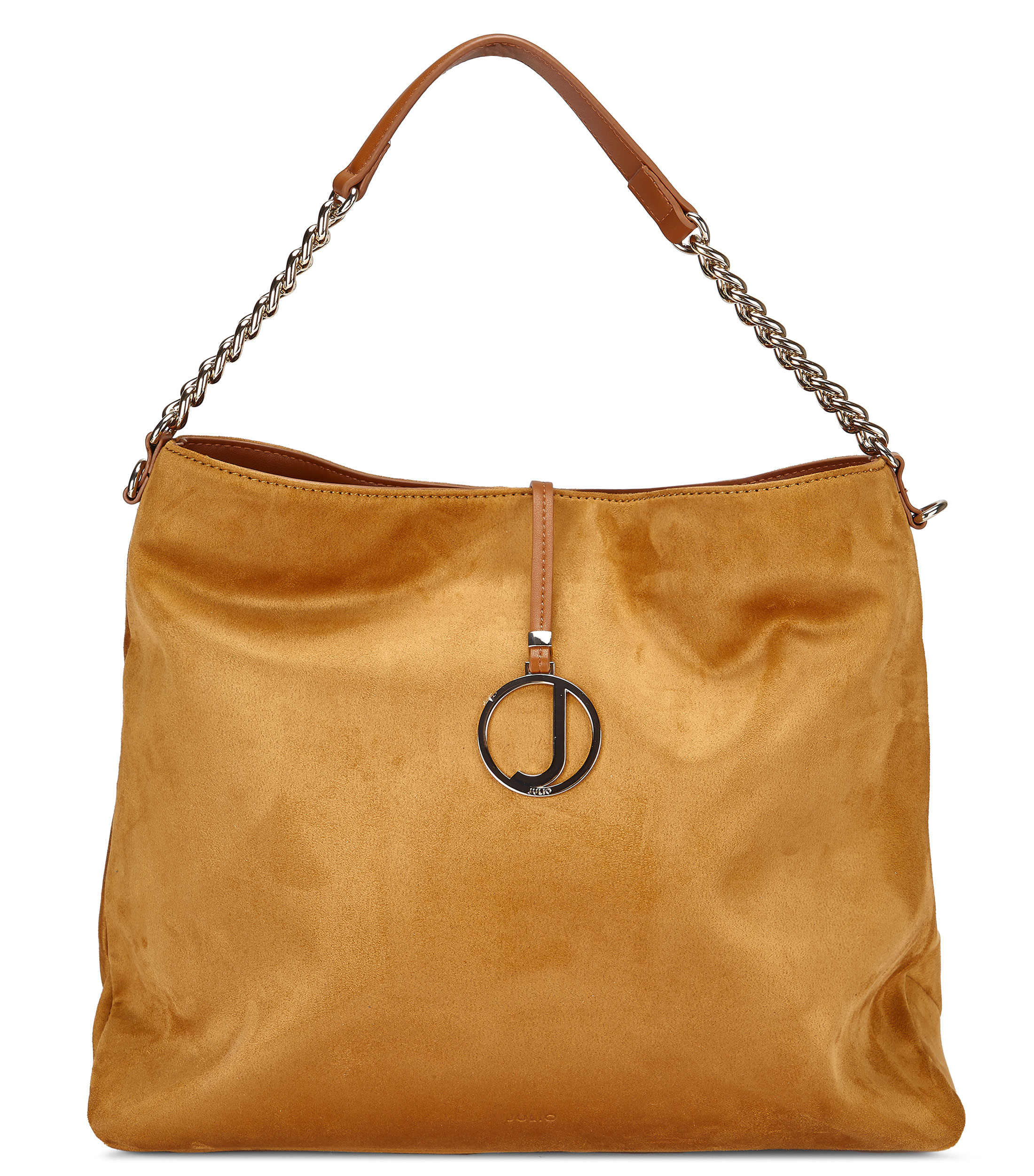 Julio: Bolso Tote Antelina camello en piel liso Liso Mujer | El Palacio de Hierro