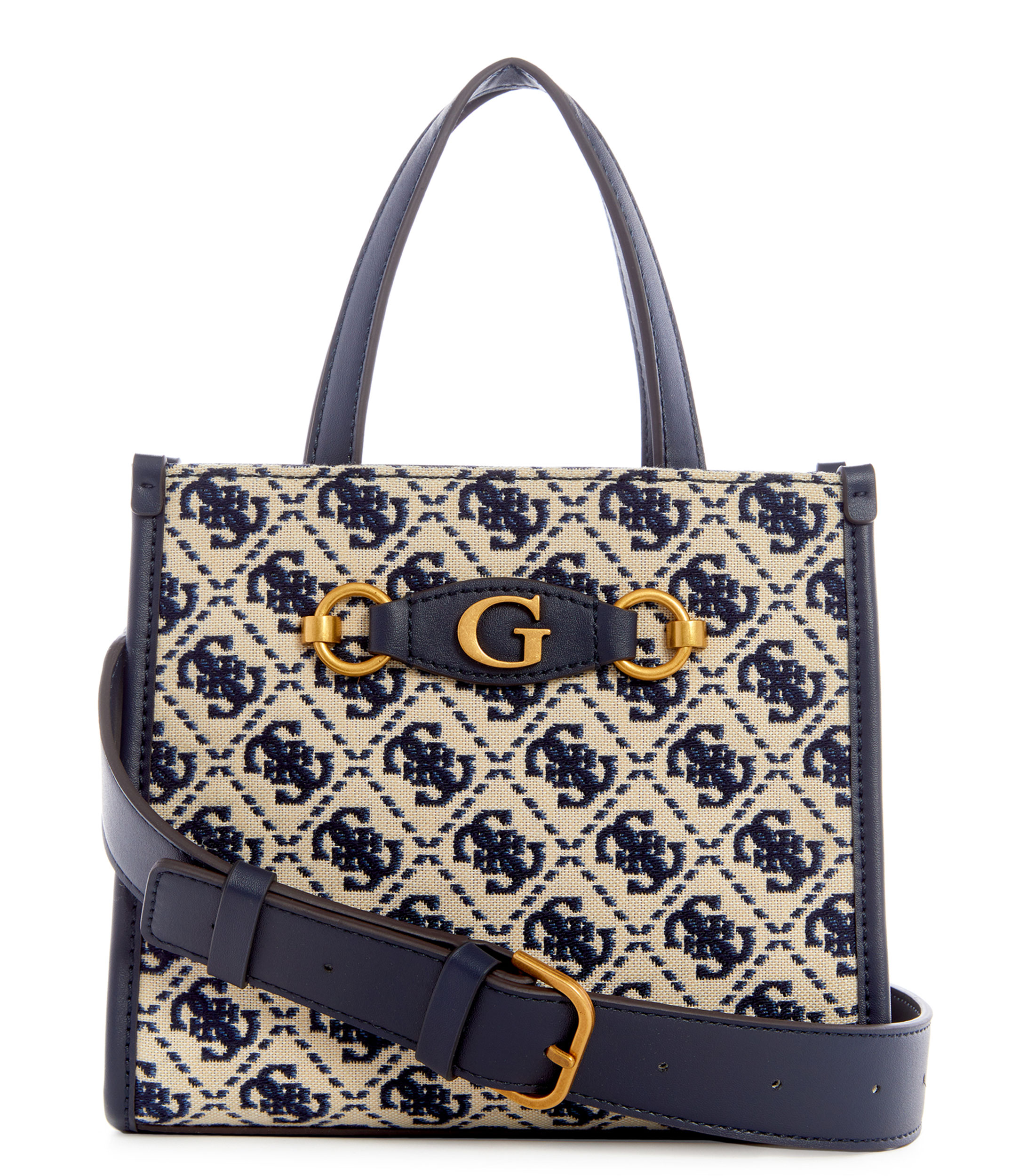 Guess: Bolso Tote Azul Izzy con Monogram Mujer | El Palacio de Hierro