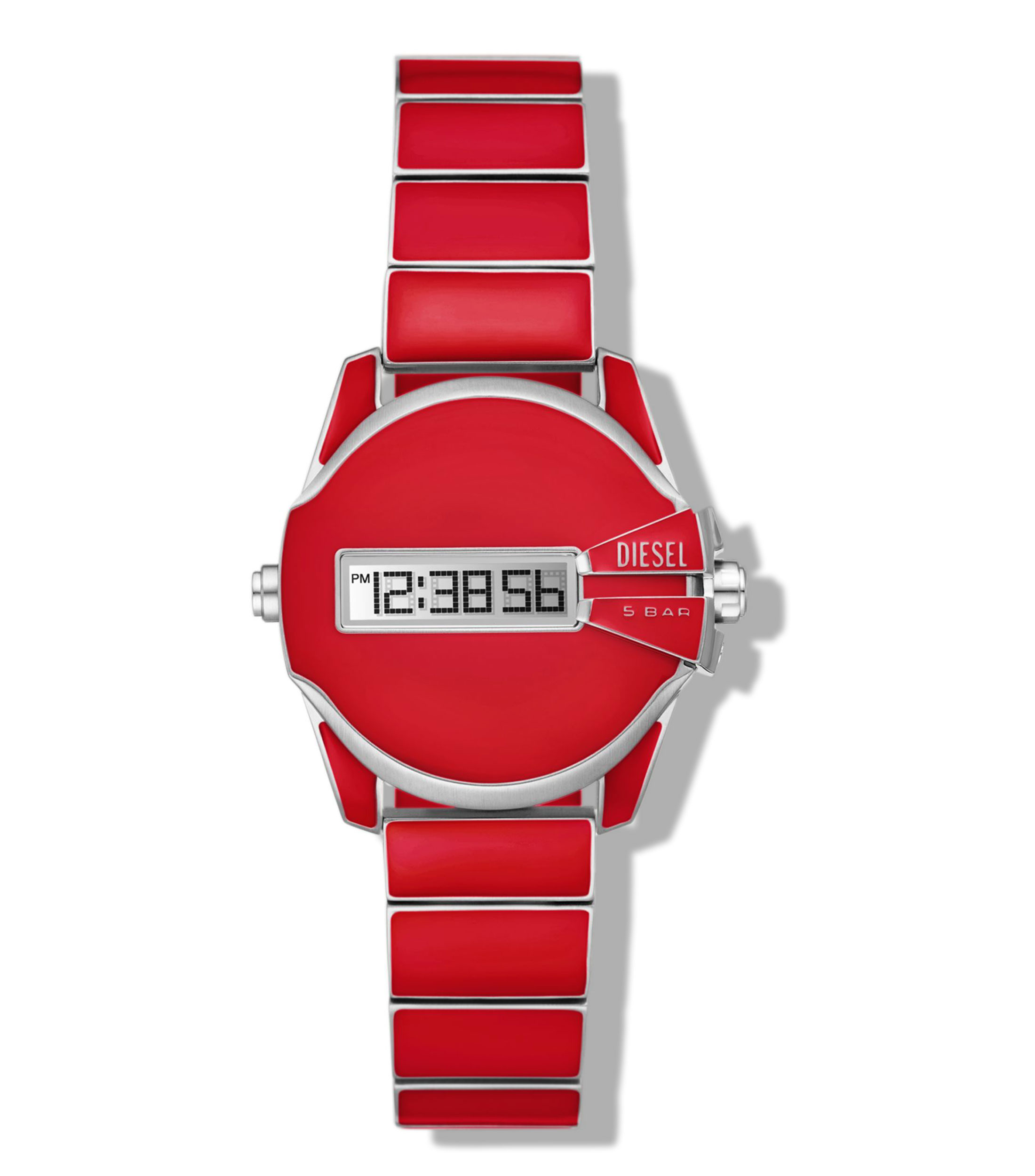 Diesel Reloj para Hombre Baby Chief Casual Rojo, Plateado - El Palacio ...