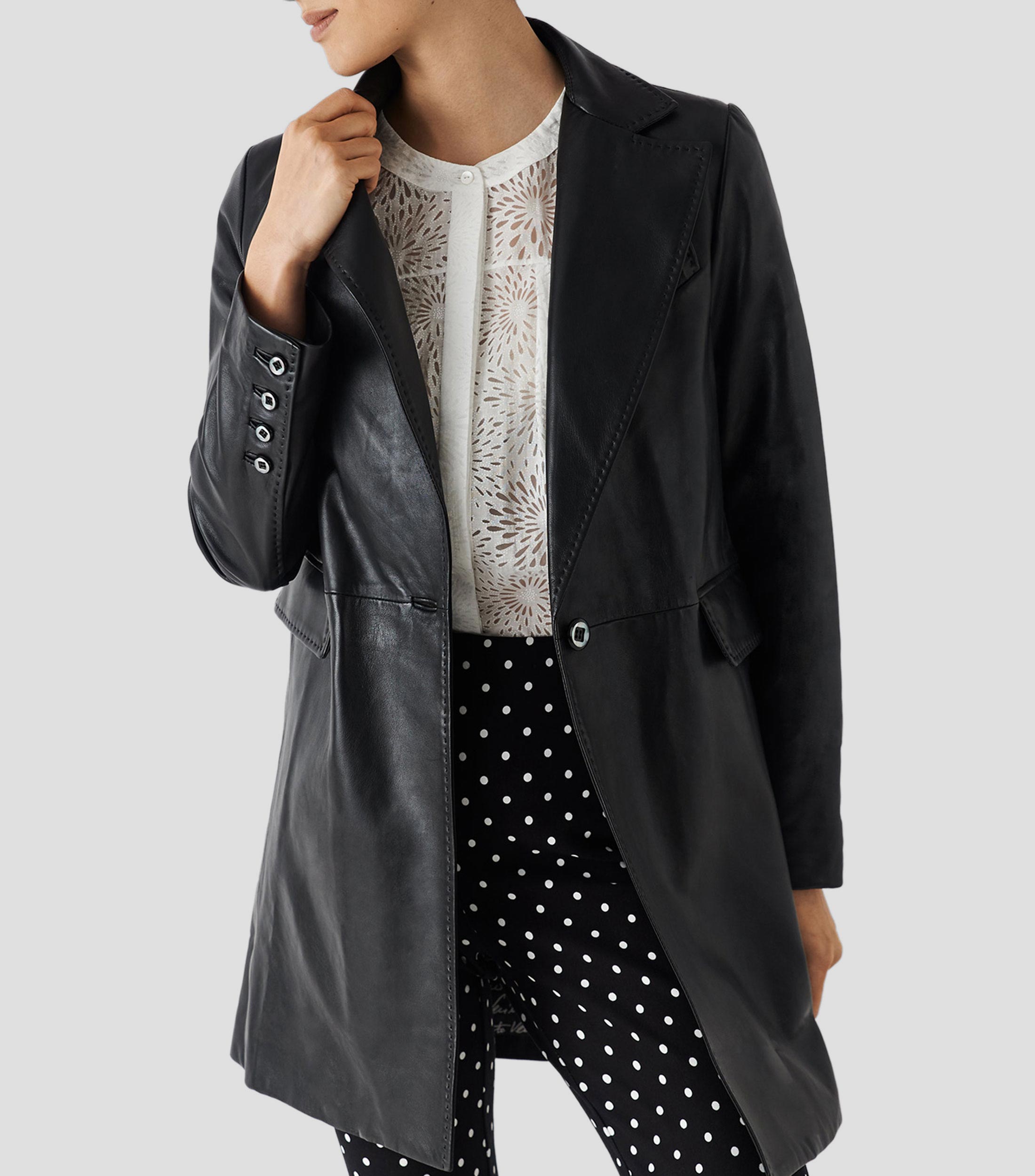 Roberto Verino Abrigo midi en piel Mujer - El Palacio de Hierro