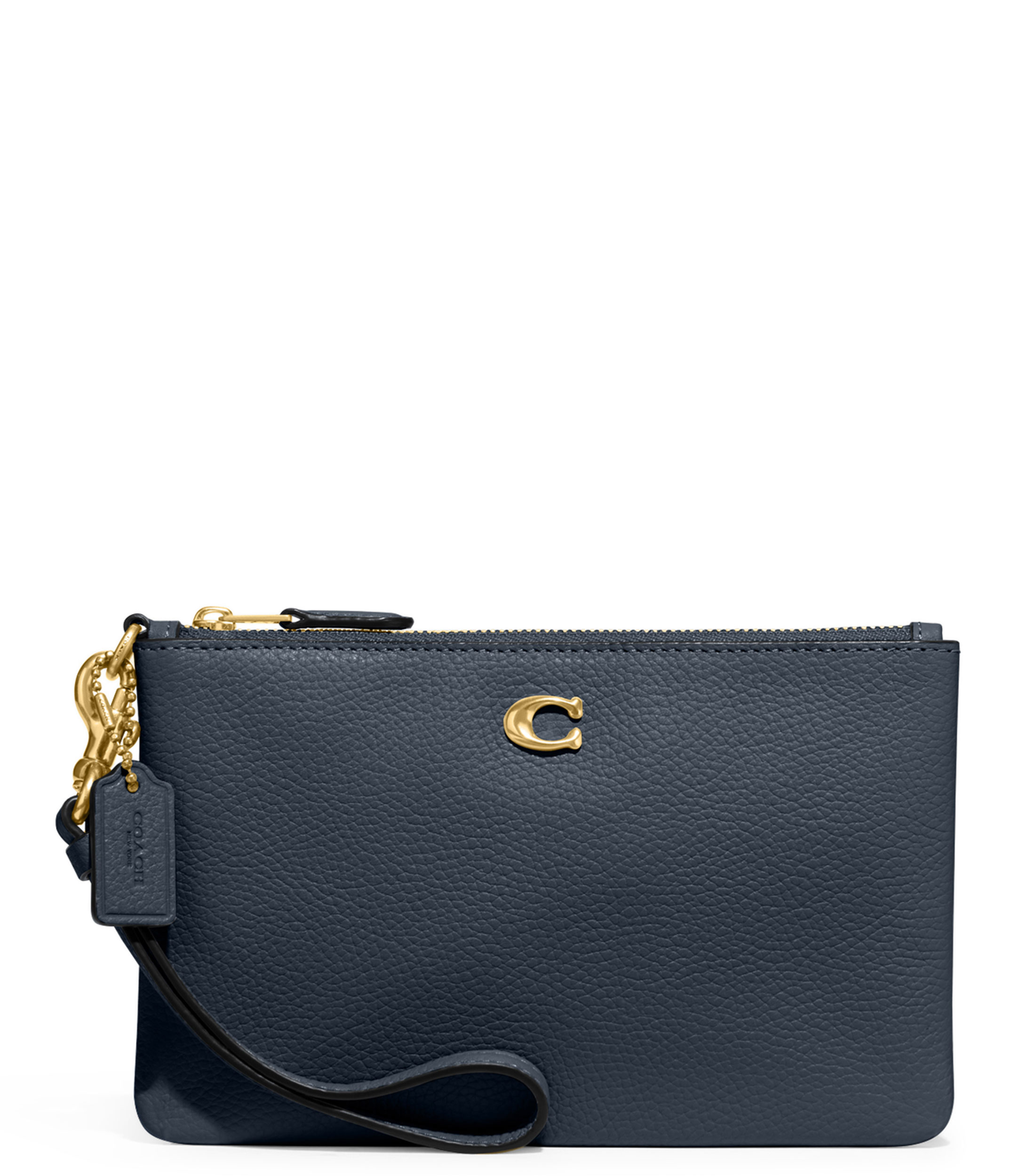COACH Bolsa Wristlet Azul en Piel Small con logo Mujer - El Palacio de ...