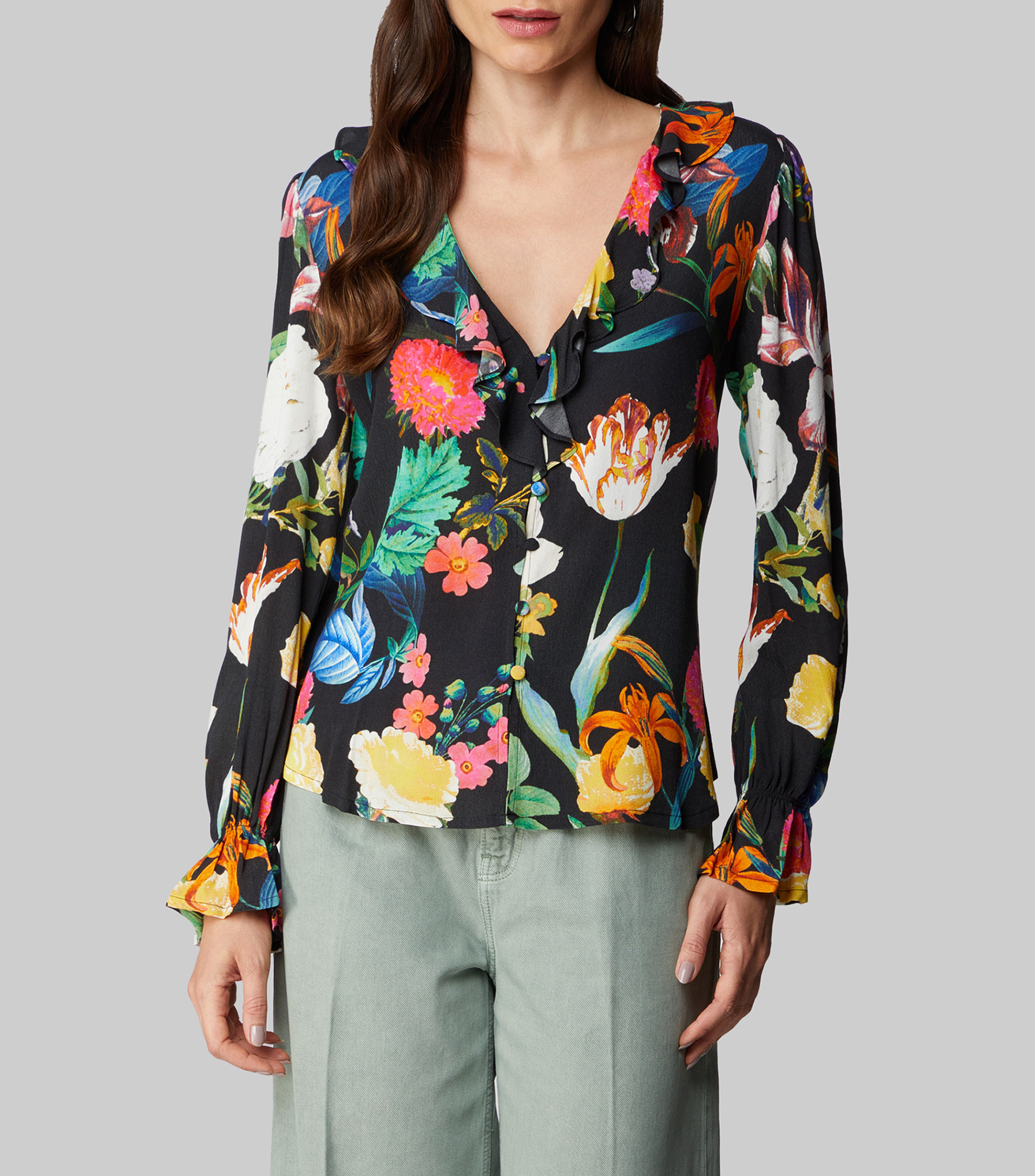 Guess: Blusa estampada manga larga Mujer | El Palacio de Hierro