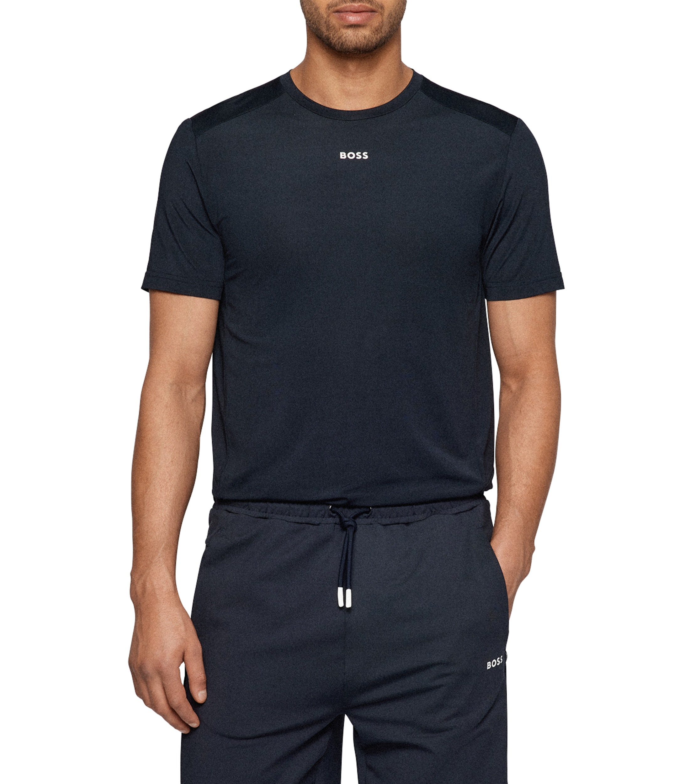 Boss Playera BOSS slim fit con apliques de cinta de logos Hombre - El ...