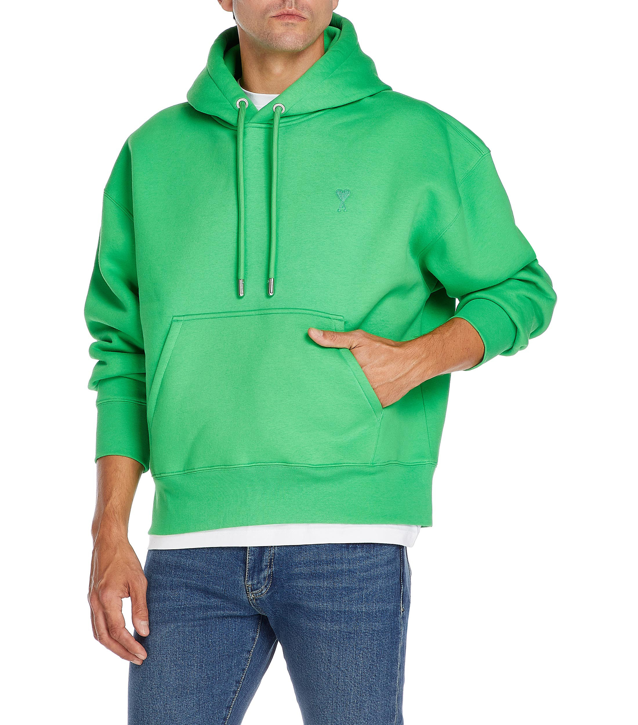 Ami: Sudadera verde con capucha Hombre | El Palacio de Hierro