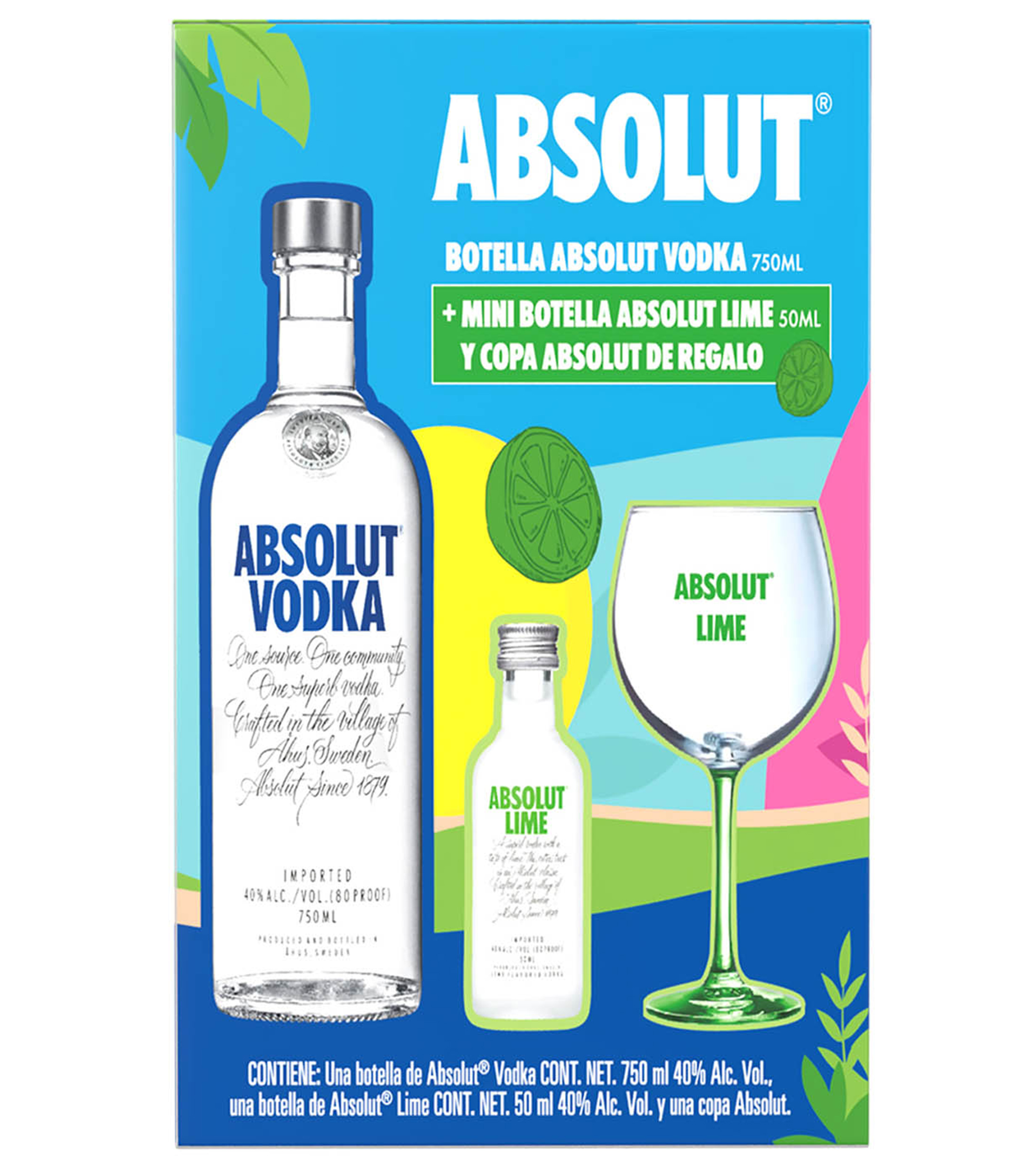 Absolut Vodka Absolut Blue, 750 ml - El Palacio de Hierro