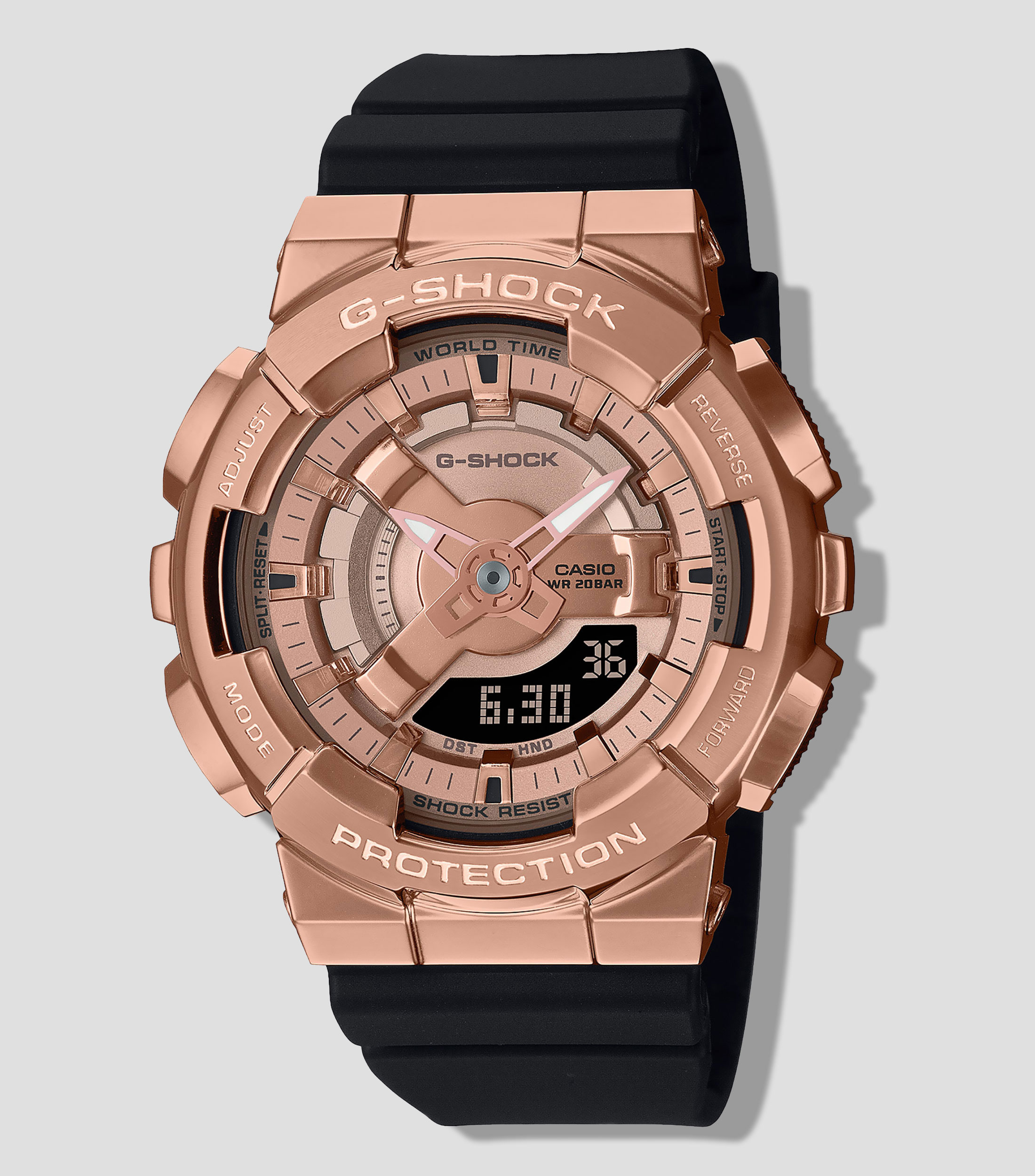 Casio Reloj para mujer G-Shock S Series casual Oro rosa - El Palacio de ...