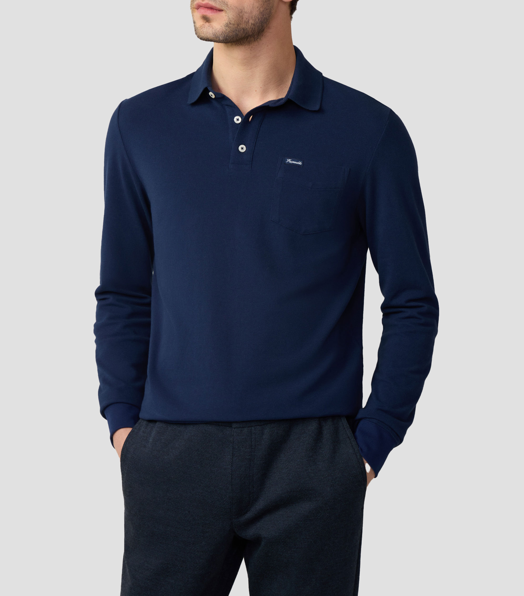 Façonnable: Playera Tipo polo Manga Larga Hombre | El Palacio de Hierro