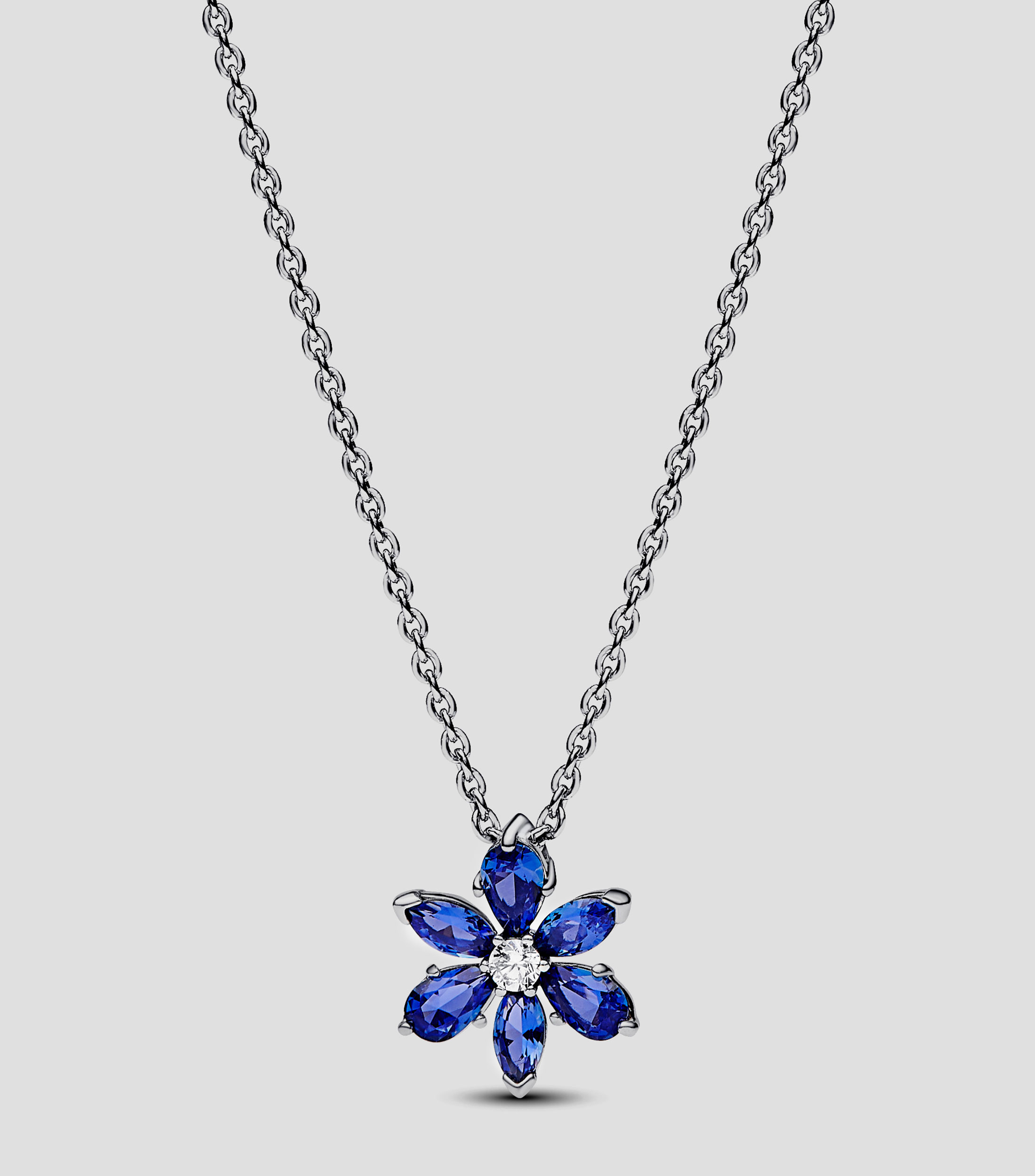 Pandora Collar con flor en plata .925 y zirconias cúbicas Mujer |El ...