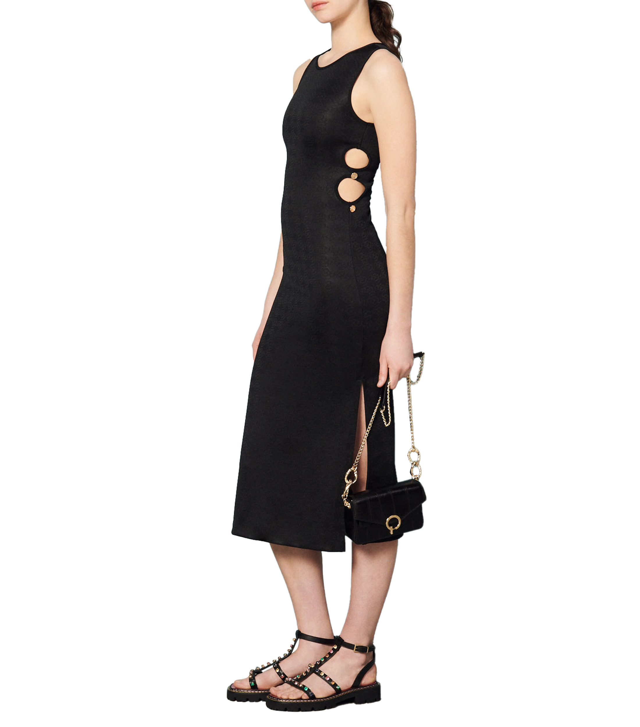 Sandro Vestido midi con monogram Mujer - El Palacio de Hierro