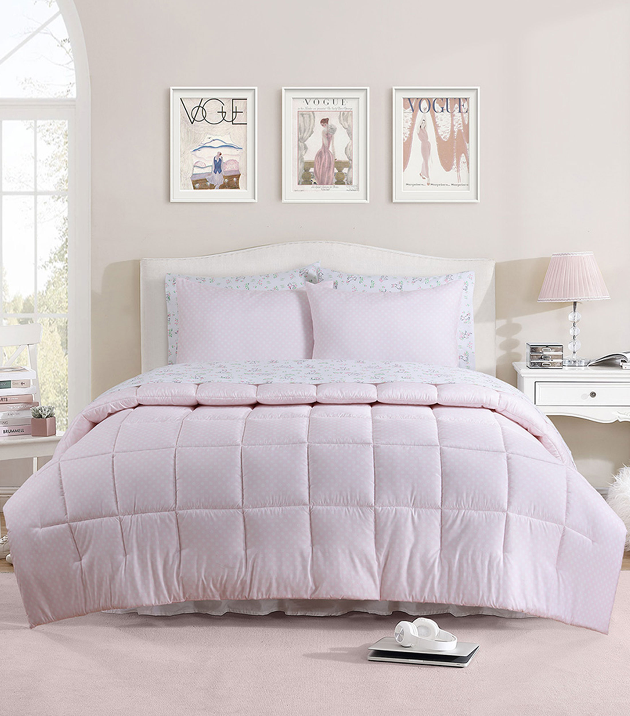 Laura Ashley Juego de Edredón Individual Rosa |El Palacio de Hierro