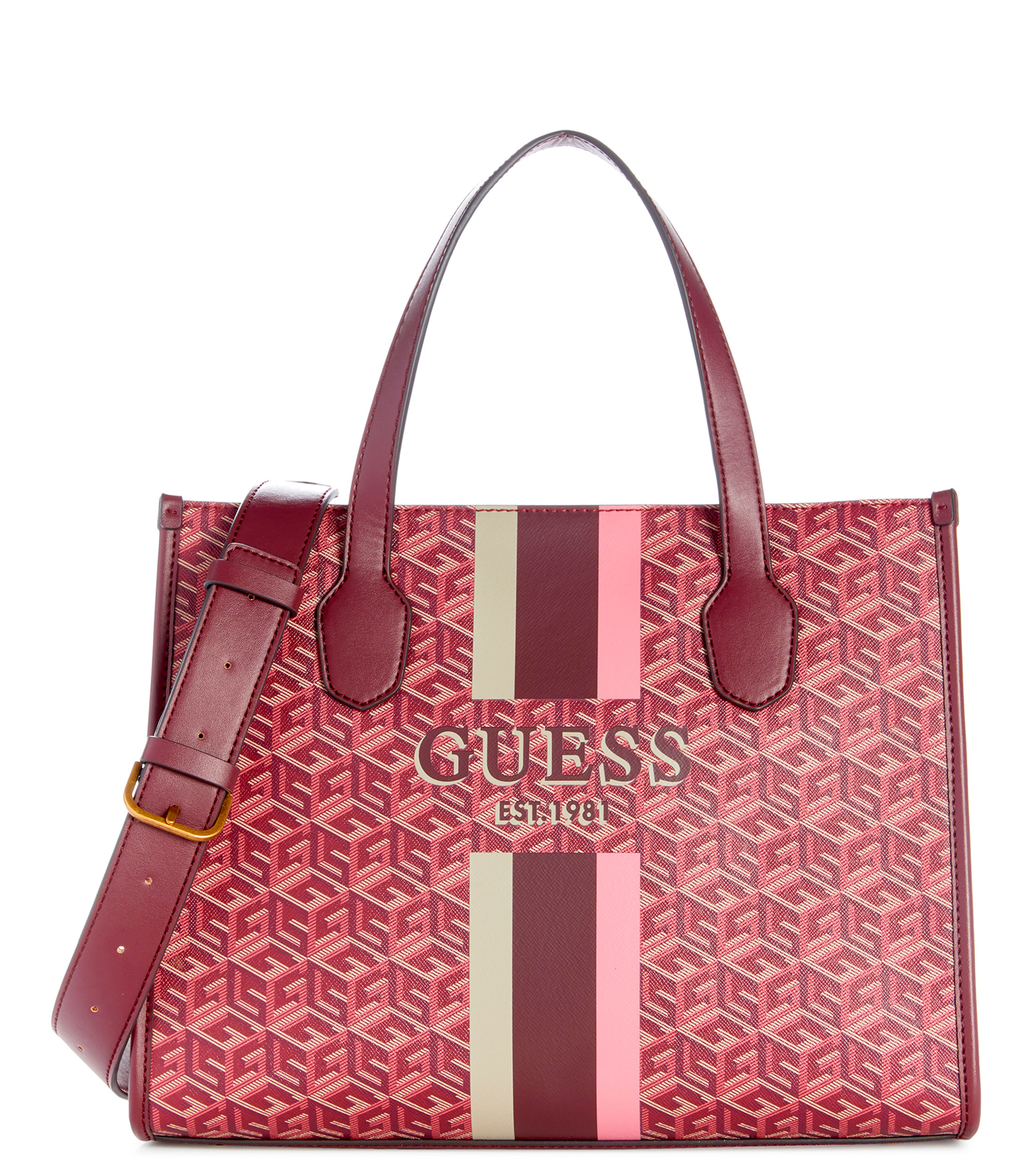 Guess: Bolso tote Silvana con monogram Mujer | El Palacio de Hierro